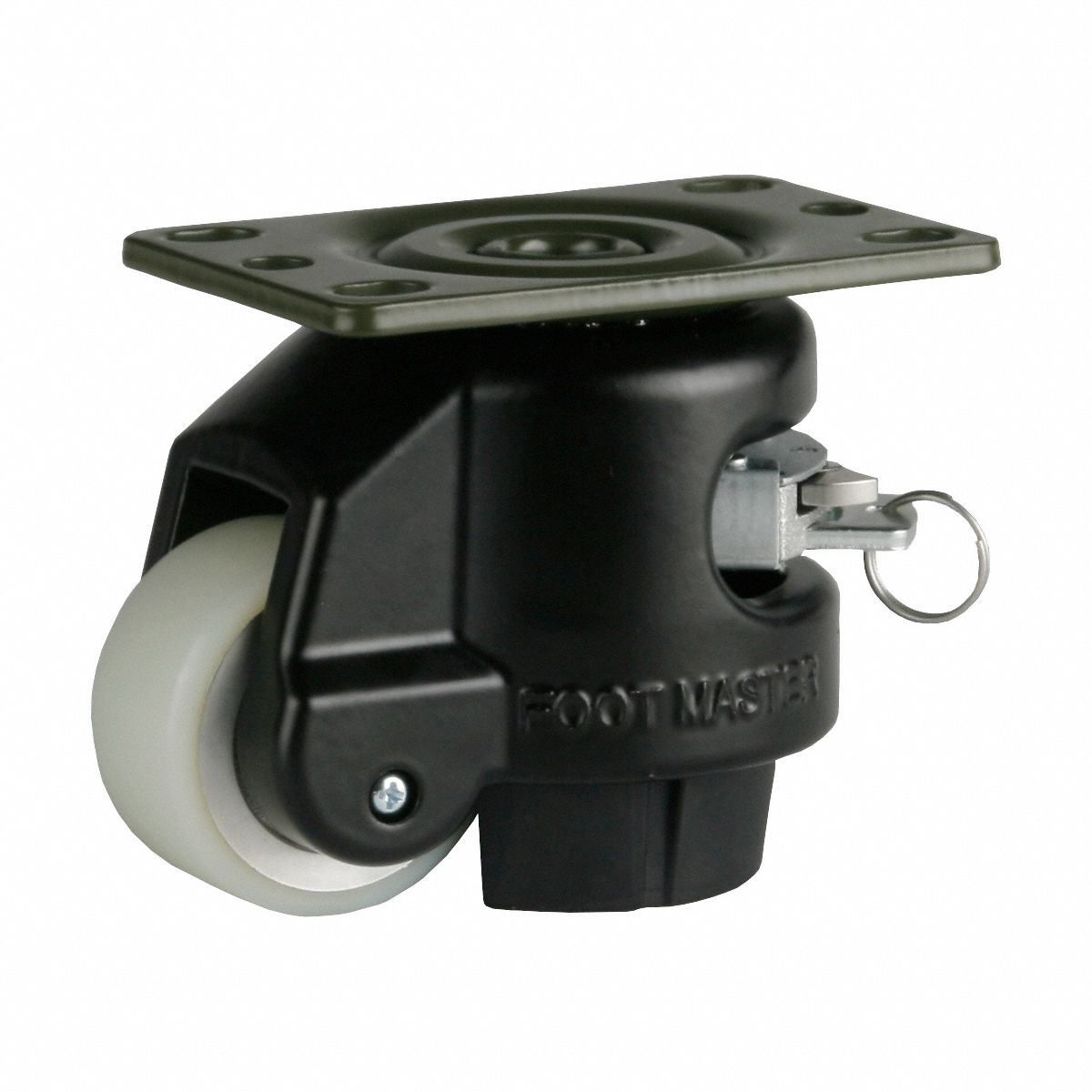 FOOT MASTER, Polyurethane Tread, 50 mm Wheel Dia, Plate Caster - 819TT4 ...