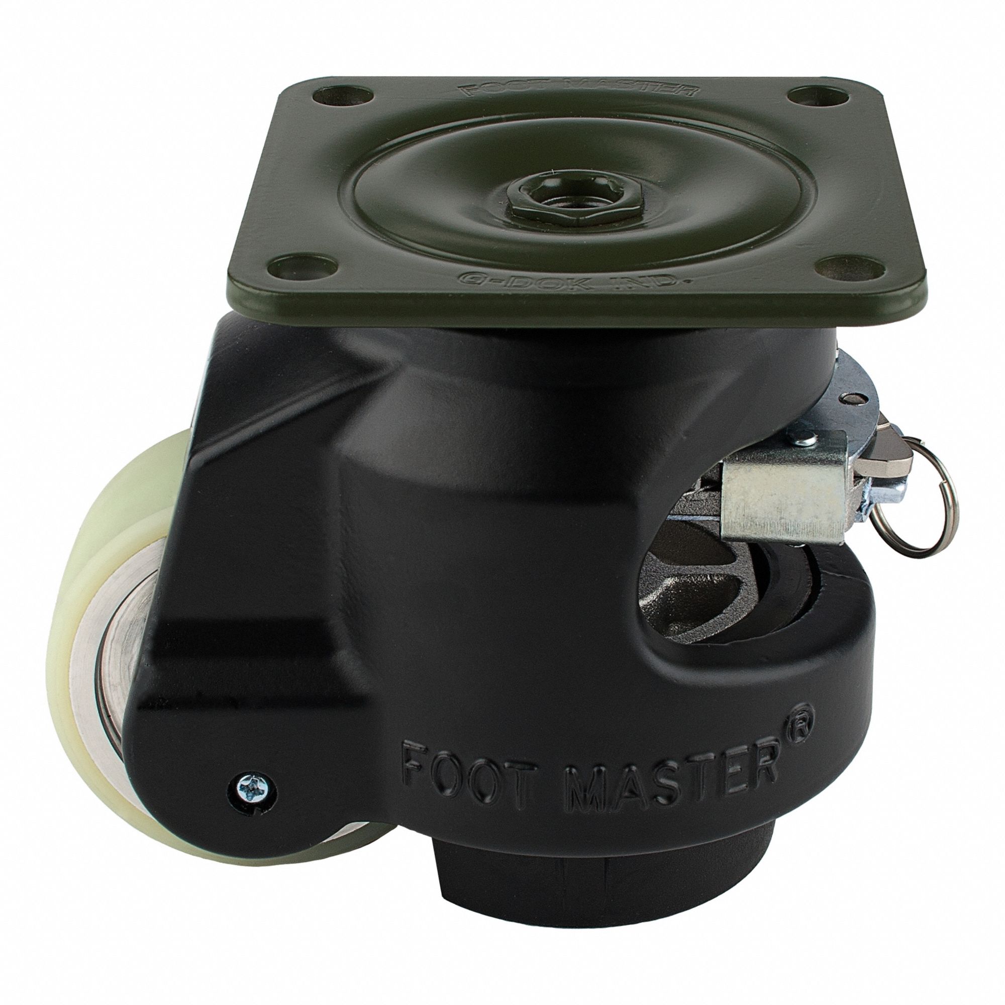 FOOT MASTER, Polyurethane Tread, 63 mm Wheel Dia, Plate Caster - 819TE7 ...