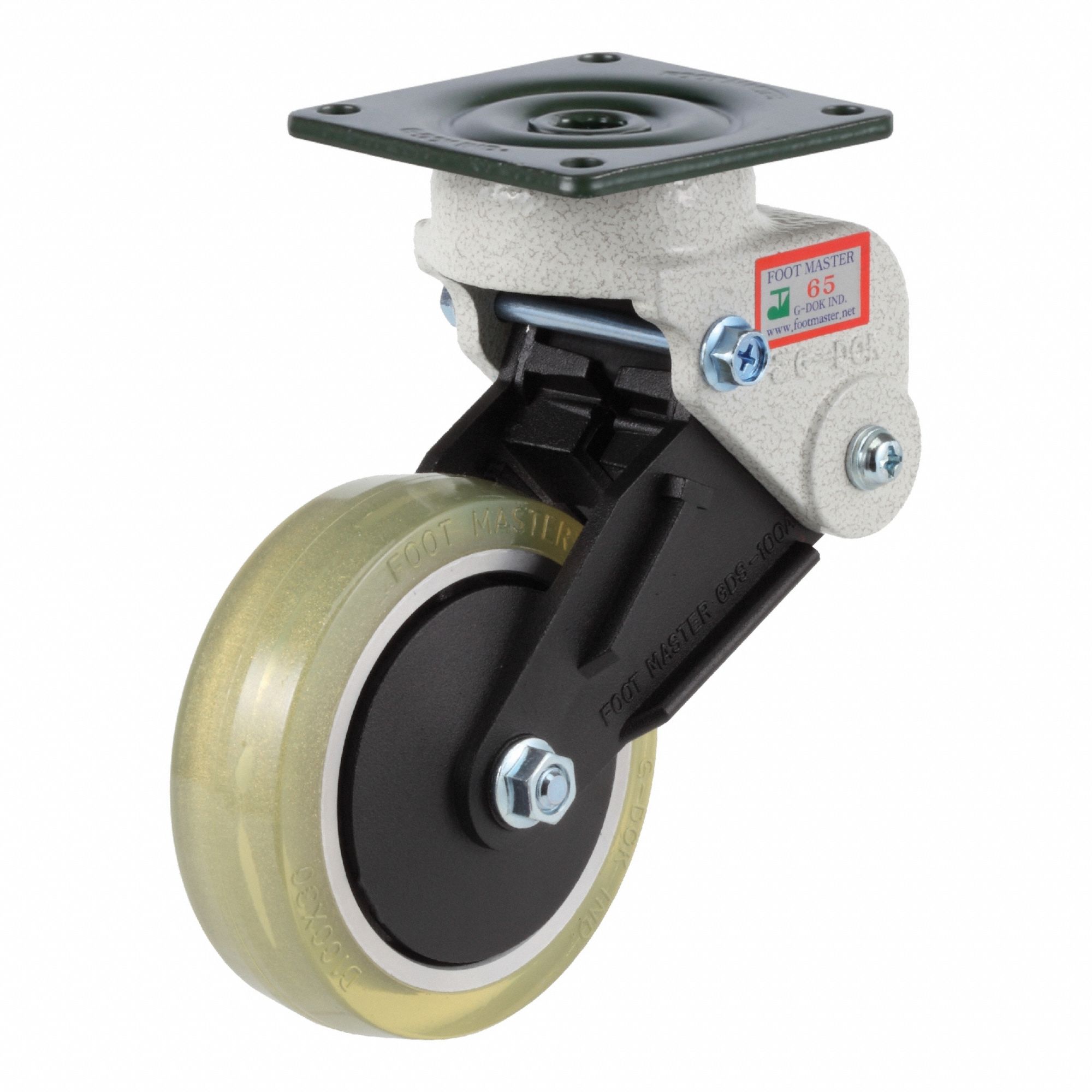 FOOT MASTER, Shock-Absorbing, Swivel, Plate Caster - 819T98|GDS-100A ...