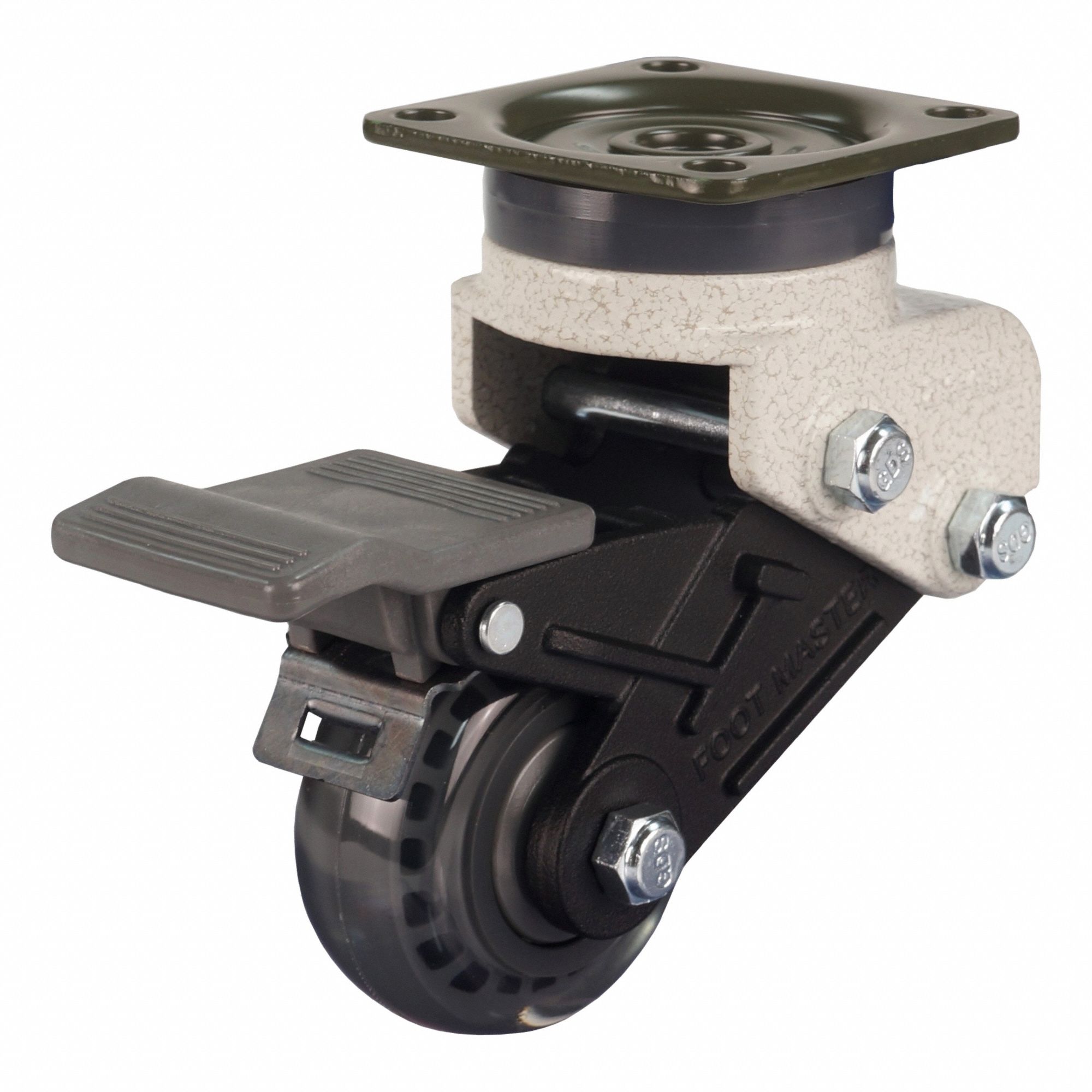 FOOT MASTER, Shock-Absorbing, Swivel, Plate Caster - 819U45|GDS-50-BSF-EUS - Grainger