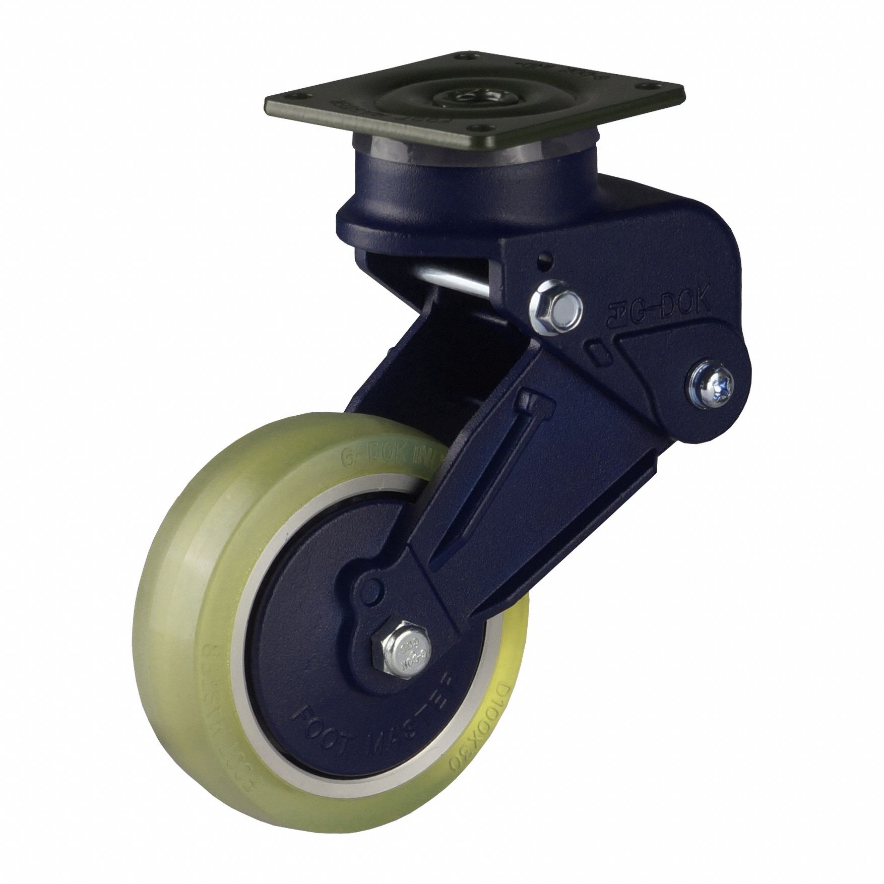 FOOT MASTER, Shock-Absorbing, Swivel, Plate Caster - 819U17|GDSB-100ASF-LUD - Grainger