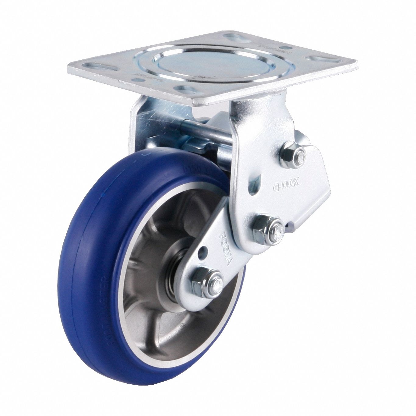 FOOT MASTER, Shock-Absorbing, Rigid, Plate Caster - 819U35|GDSP-150ARF-MUD - Grainger