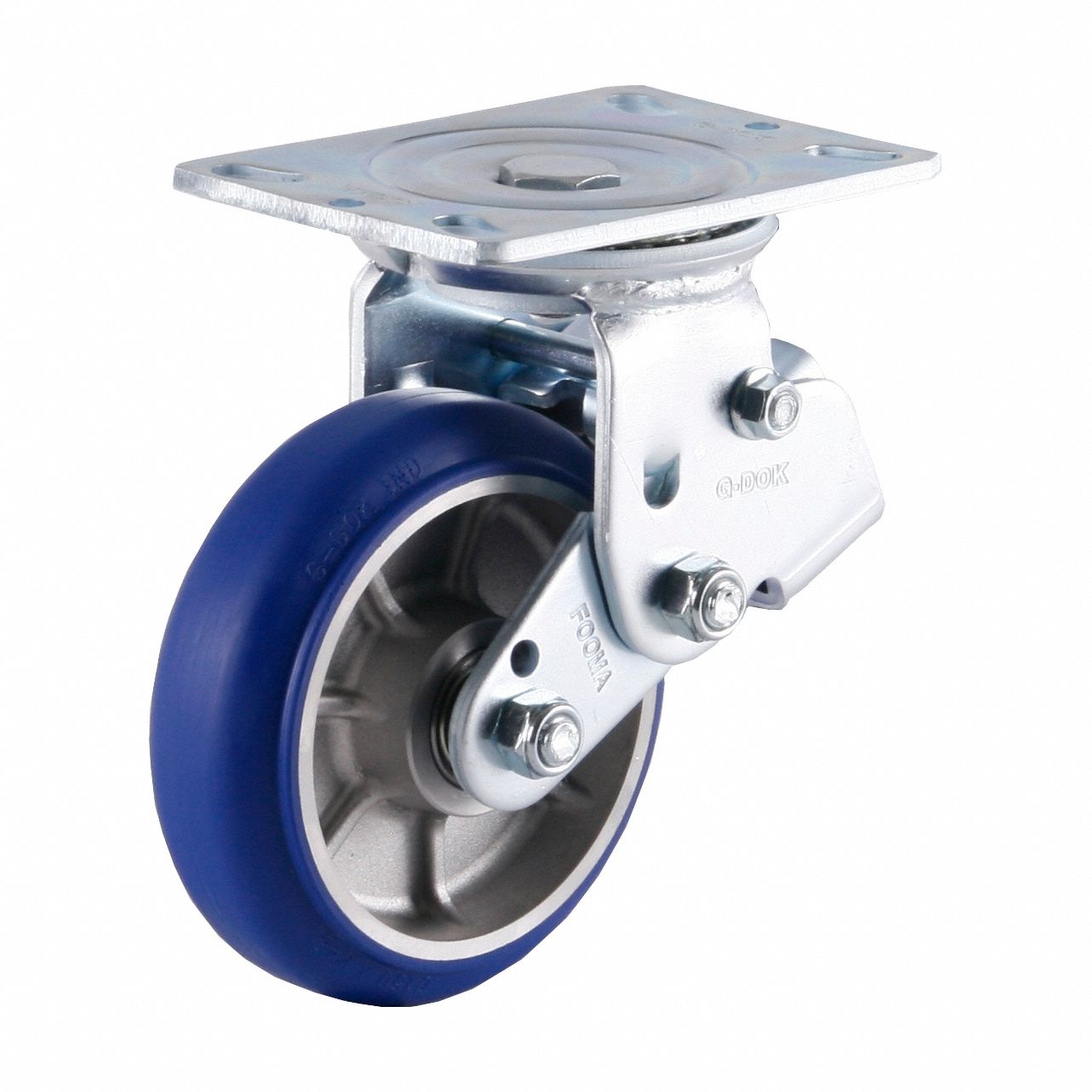 FOOT MASTER, Shock-Absorbing, Swivel, Plate Caster - 819U41|GDSP-200ASF-MUD - Grainger