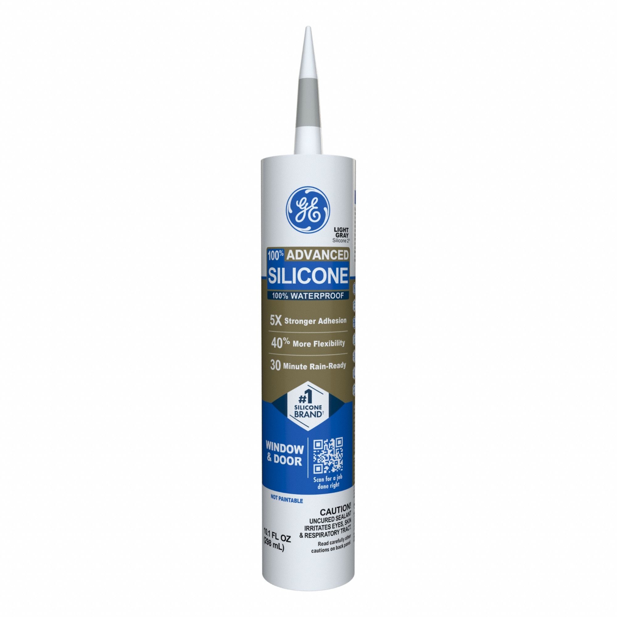 GE, Advanced Silicone, Gray, Silicone Sealant - 22N761|2813704 - Grainger