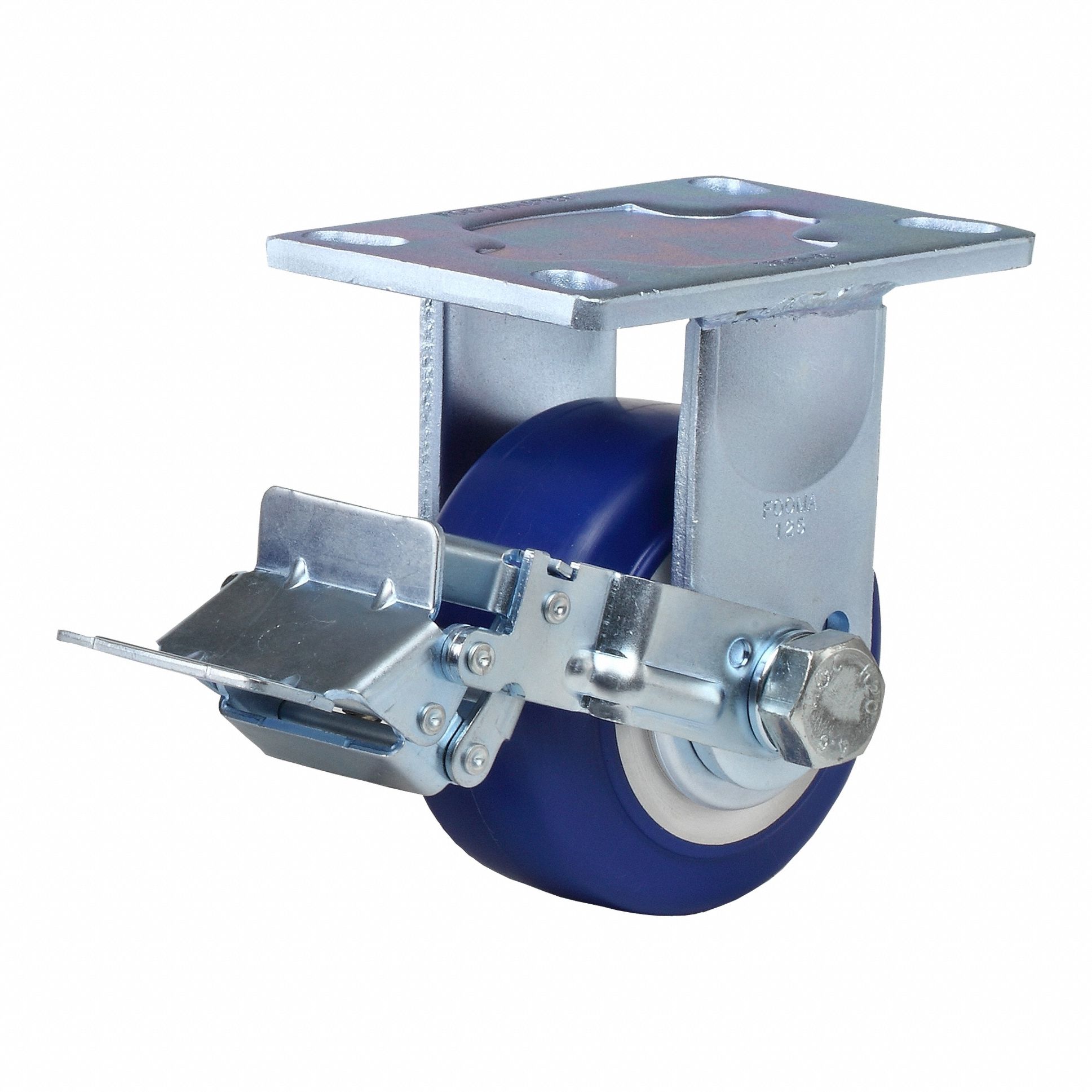FOOT MASTER, Rigid, Polyurethane, Plate Caster - 819T91|GF-125B-RF-MUD ...