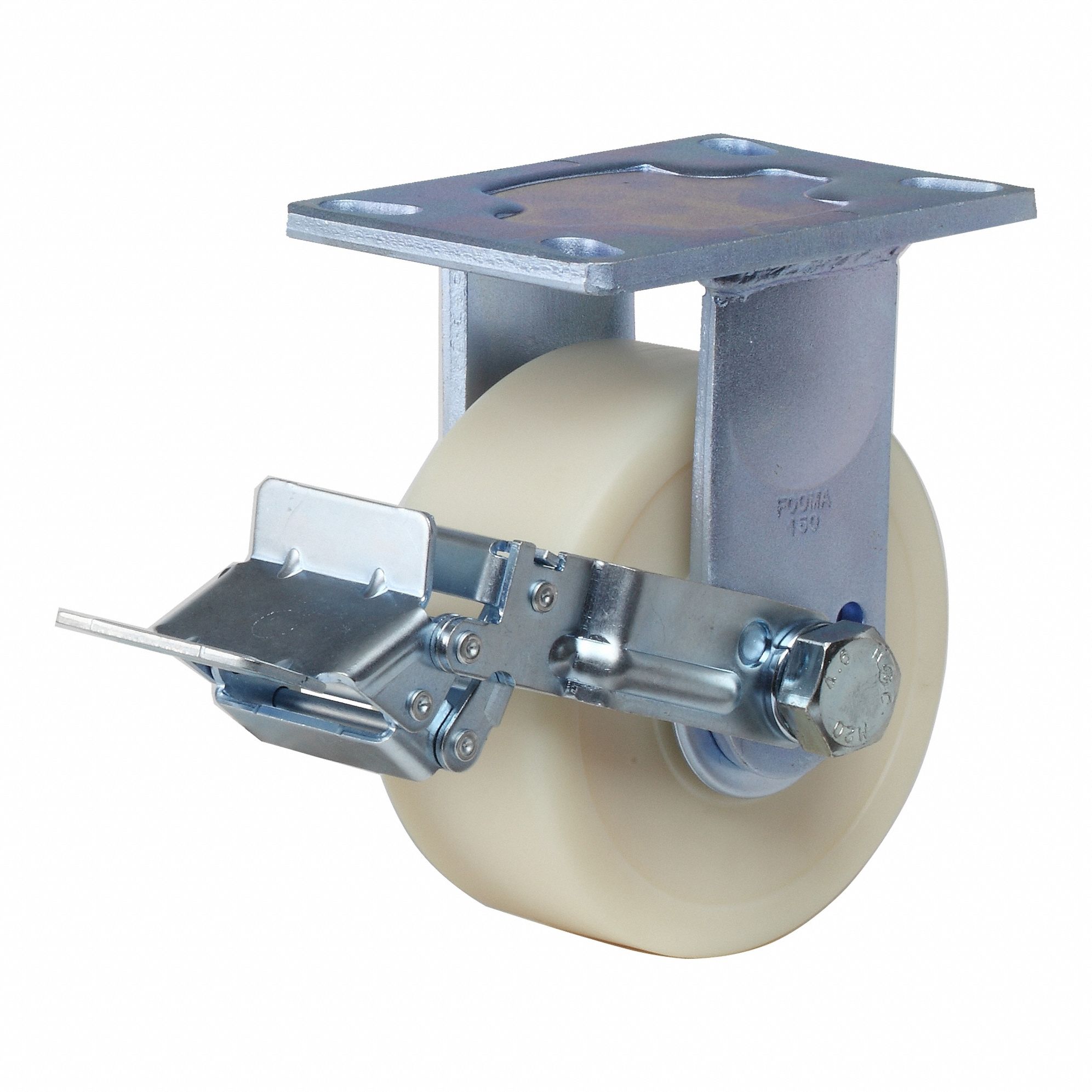 FOOT MASTER, Rigid, Nylon, Plate Caster - 819TA9|GF-150B-RF-MCD - Grainger