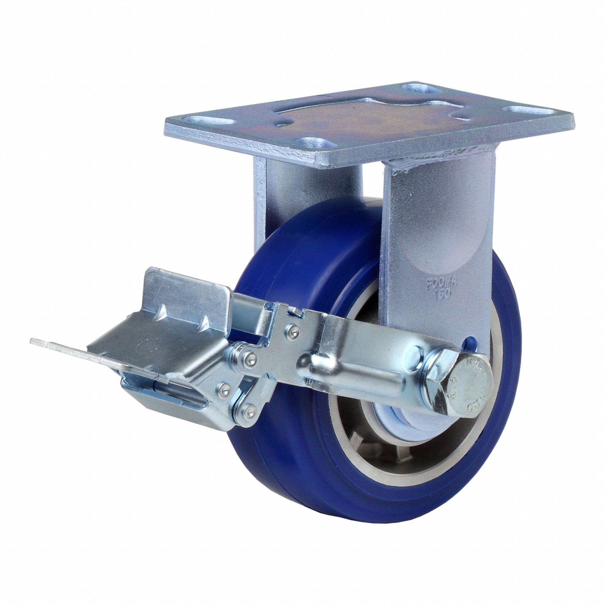 FOOT MASTER, Rigid, Polyurethane, Plate Caster - 819TC5|GF-150B-RF-MUD ...