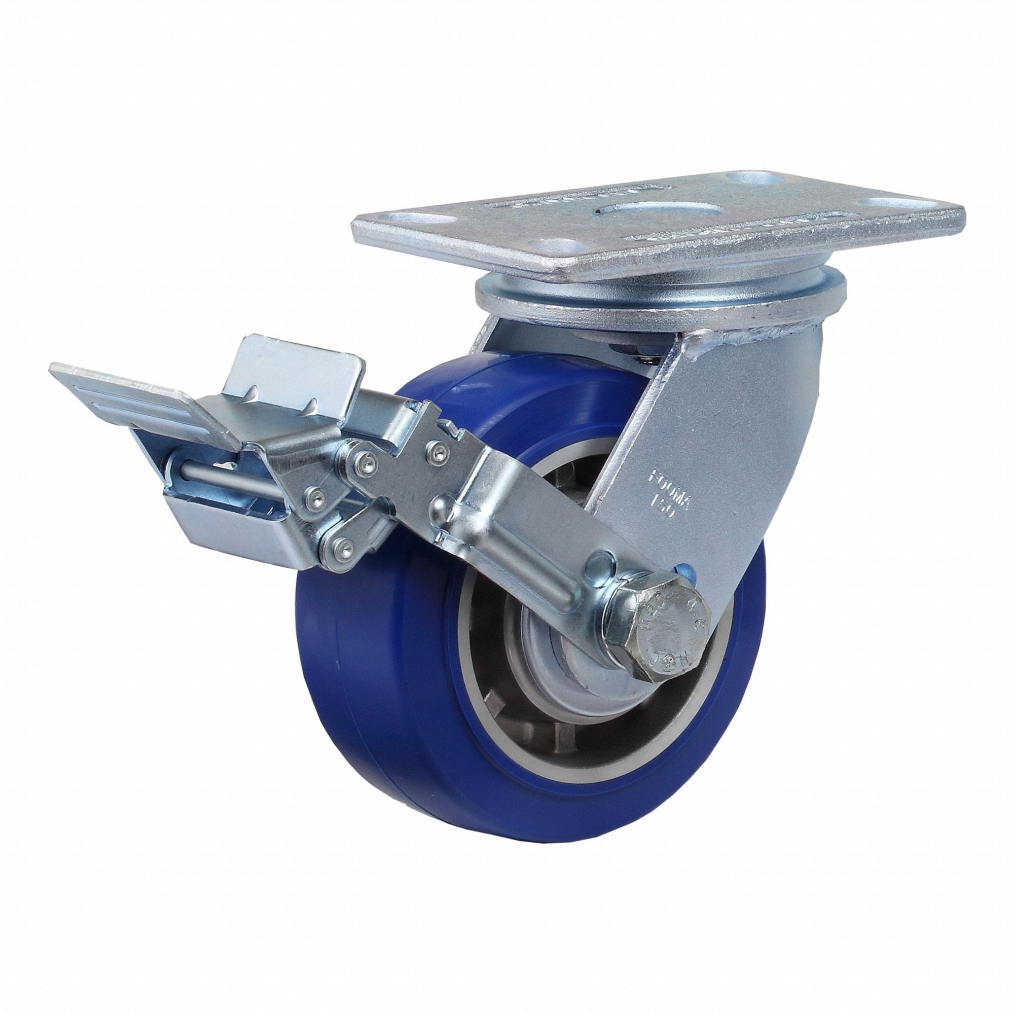FOOT MASTER, Swivel, Polyurethane, Plate Caster - 819TC8|GF-150B-SF-MUD ...
