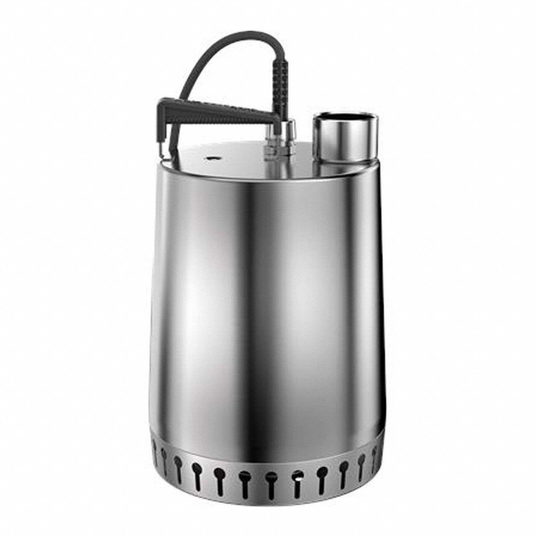 GRUNDFOS, 1/2 hp, 7/16 in Max. Dia. Solids, Plug-In Utility Pump ...