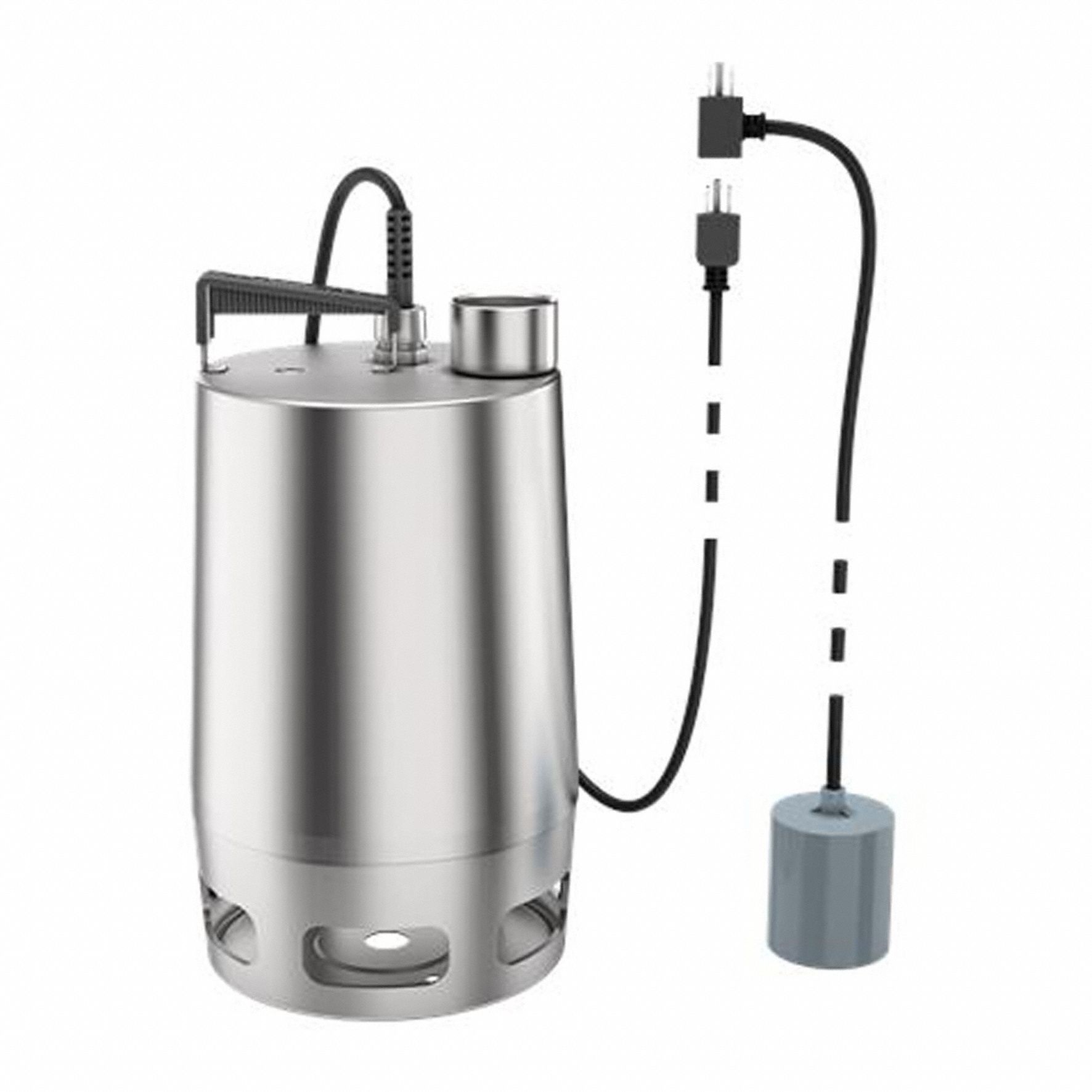 GRUNDFOS, 1 61/100 hp, 1 2/5 in Max. Dia. Solids, Plug-In Utility Pump ...