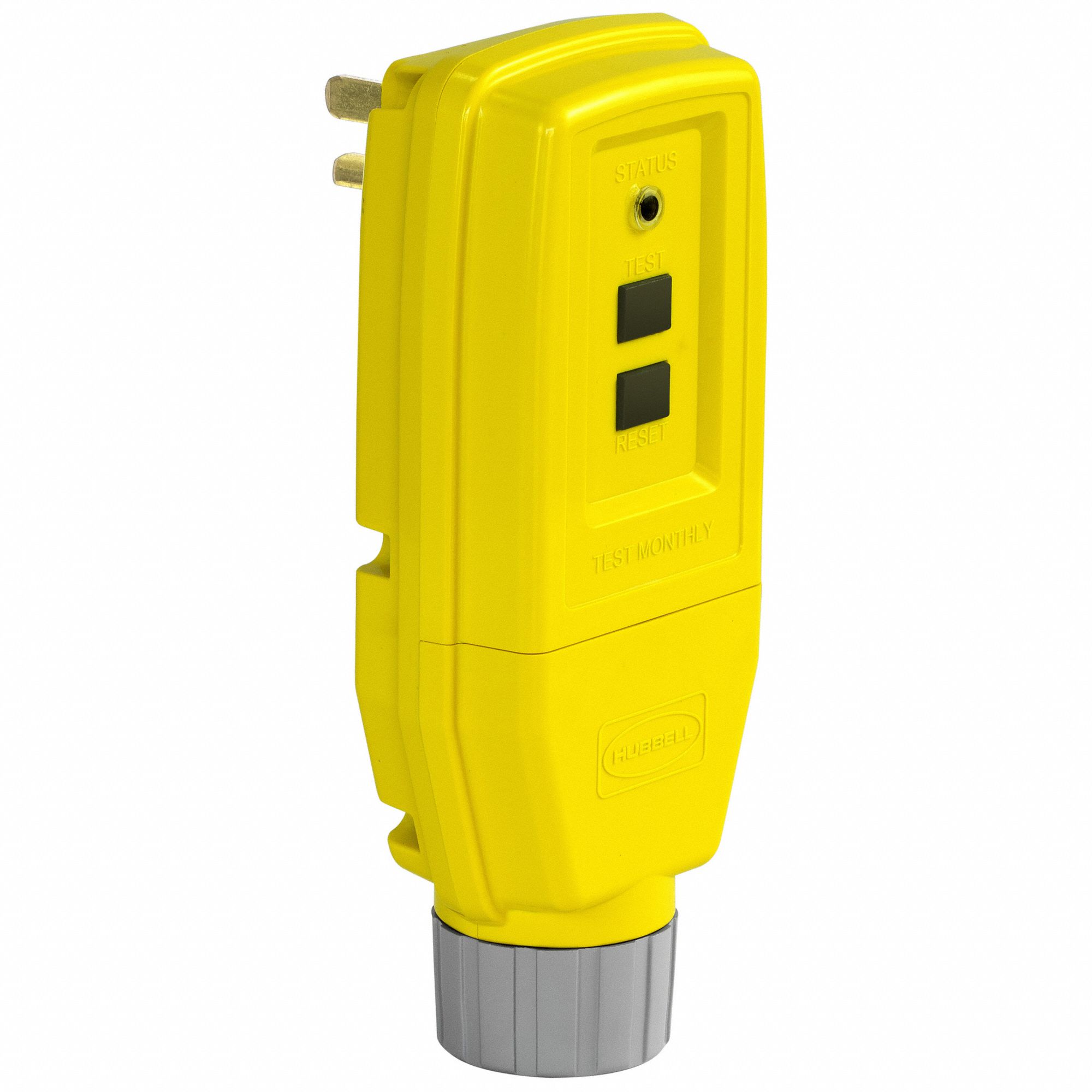 HUBBELL WIRING DEVICE-KELLEMS, 15 A Max. Amps, 125V AC, Self-Test ...