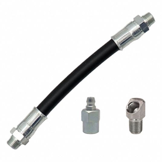 LOCKNLUBE, Fitting extension with NPT 1/8" Male and Female Ends, Grease ...