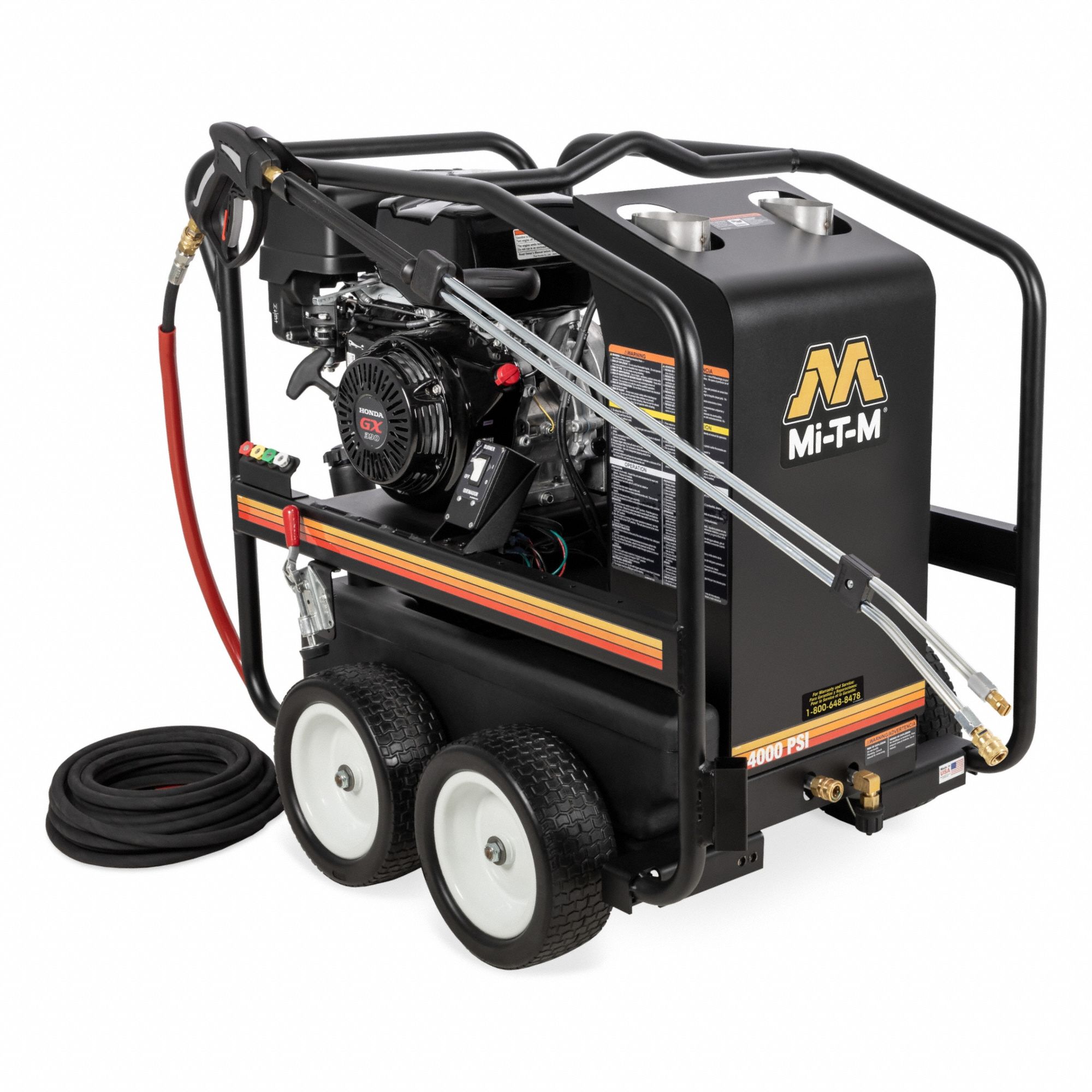 MI-T-M, Heavy Duty, Cart, Gas-Powered Pressure Washer - 822TP1|GH-4004 ...