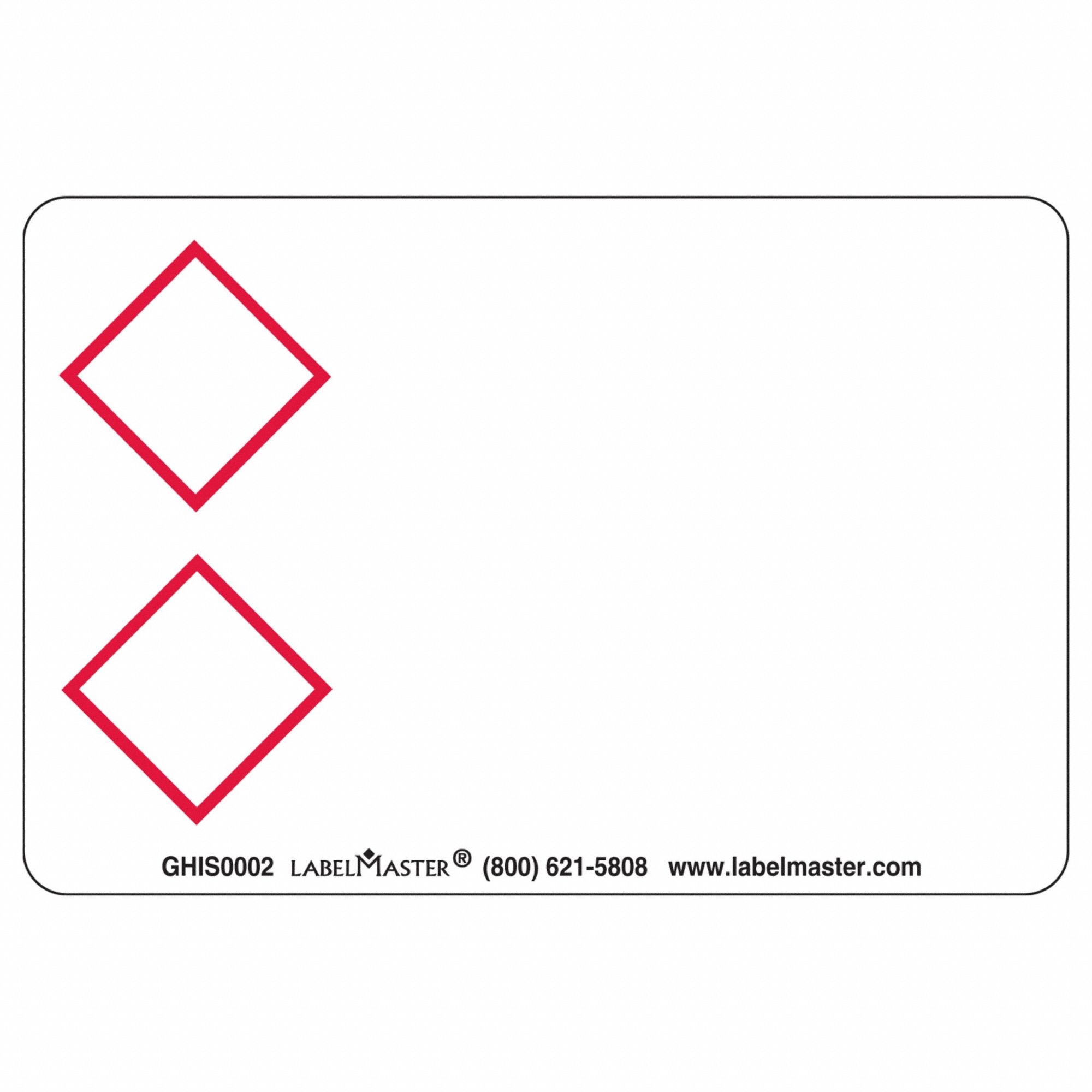 GHS, Diamond, Label - 35ZG81|GHIS0002 - Grainger