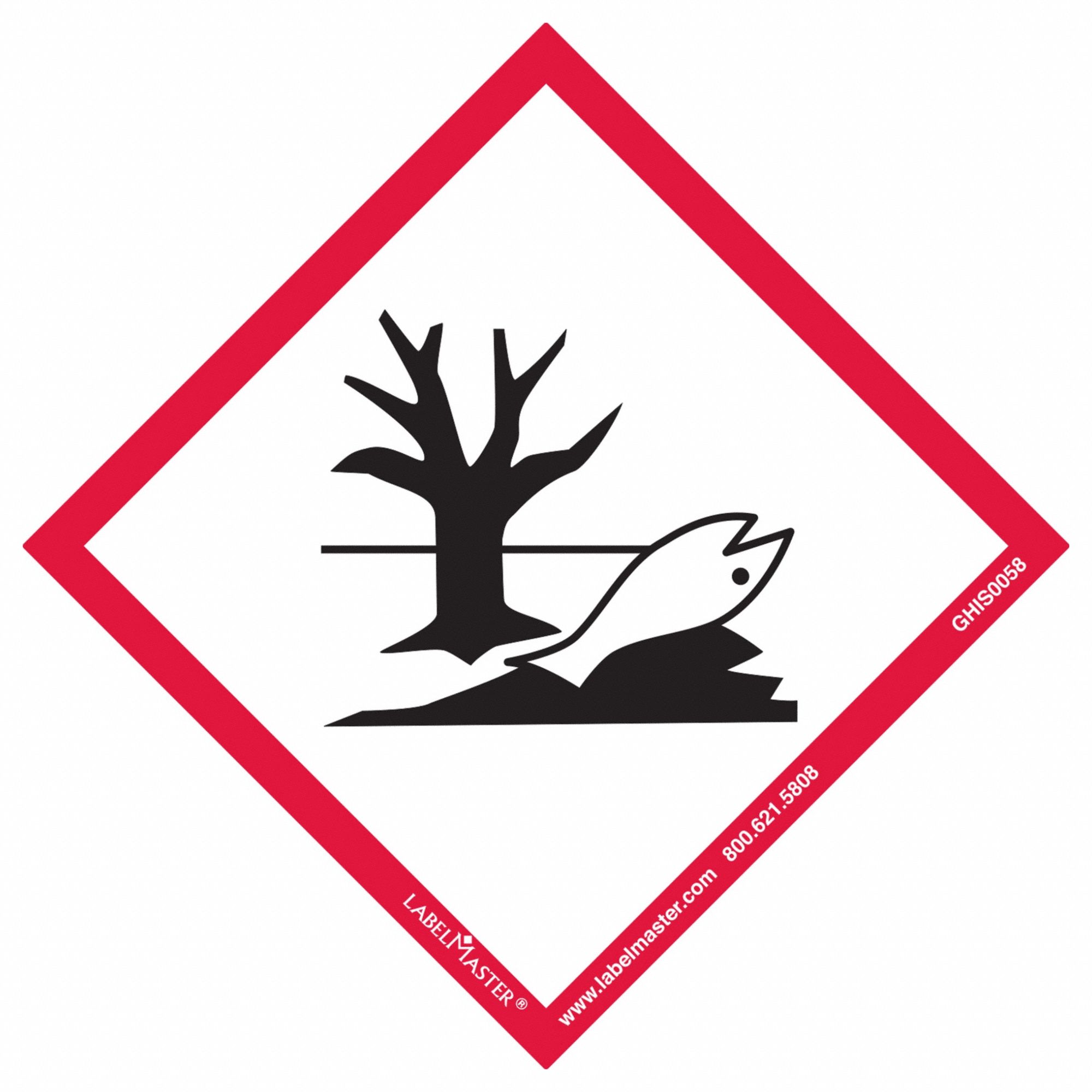 Environment Pictogram, White, Label - 35ZH34|GHIS0058 - Grainger