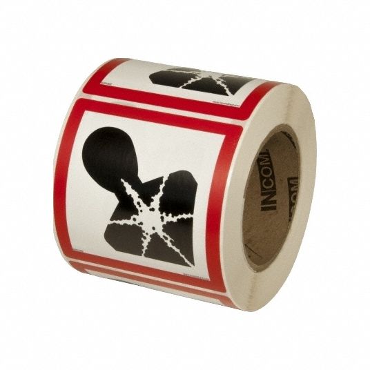 Health Hazard Pictogram, 4 in Ht, GHS Label - 23J584|GHS1262 - Grainger