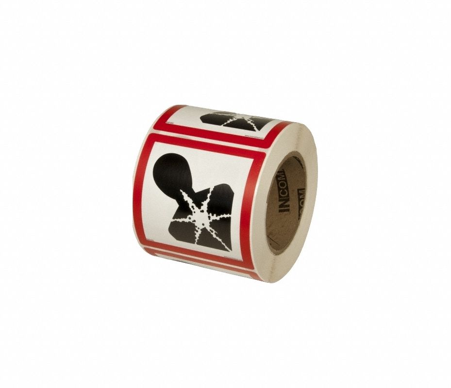 GHS SAFETY Etiqueta Pictograma, Peligro Salud,PQ500 - 23J584 | GHS1262 ...