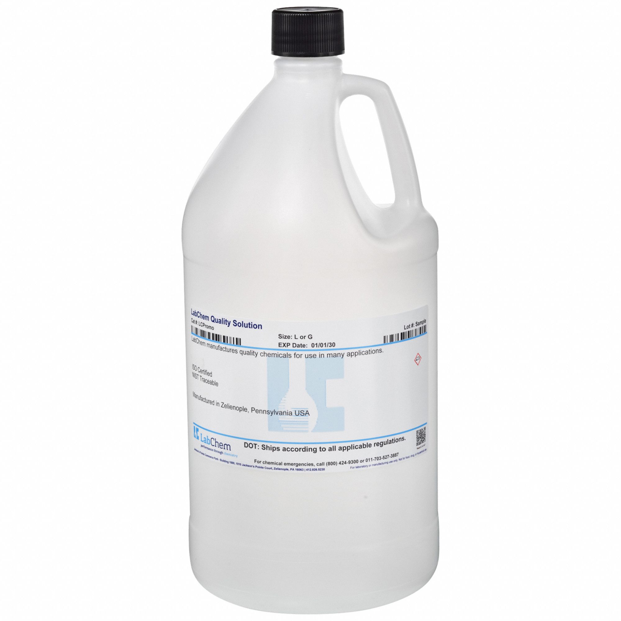 Lab, 4 L, Buffer - pH 10.00 - Color Coded Blue - 802DC3|LC125054 - Grainger
