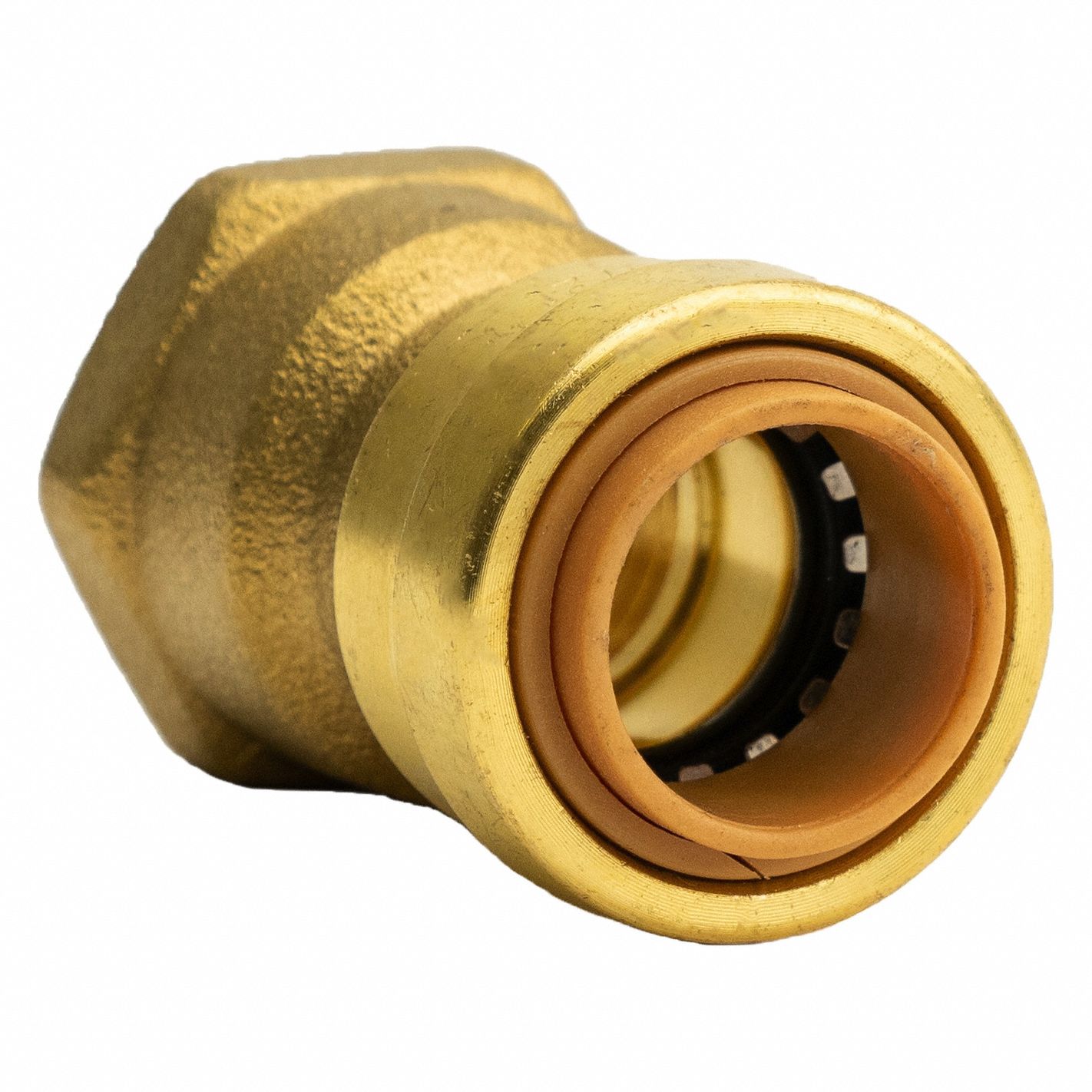 Straight, 1/2 in OD x 1/2 in Pipe Size, Push-Fit Adapter Fitting ...