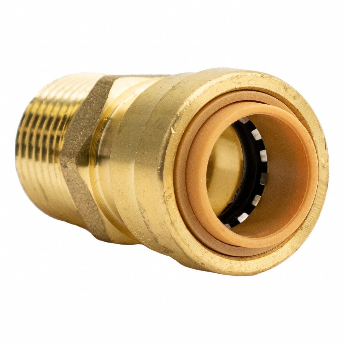 Straight, 1/2 in OD x 1/2 in Pipe Size, Push-Fit Adapter Fitting ...