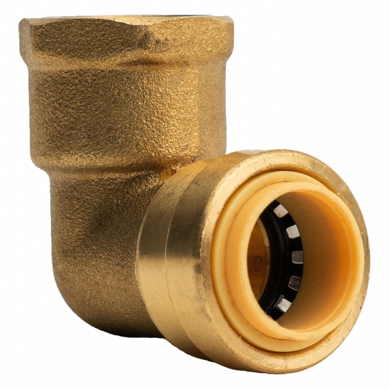 90° Elbow, 1/2 in OD x 1/2 in Pipe Size, Push-Fit Elbow Fitting ...