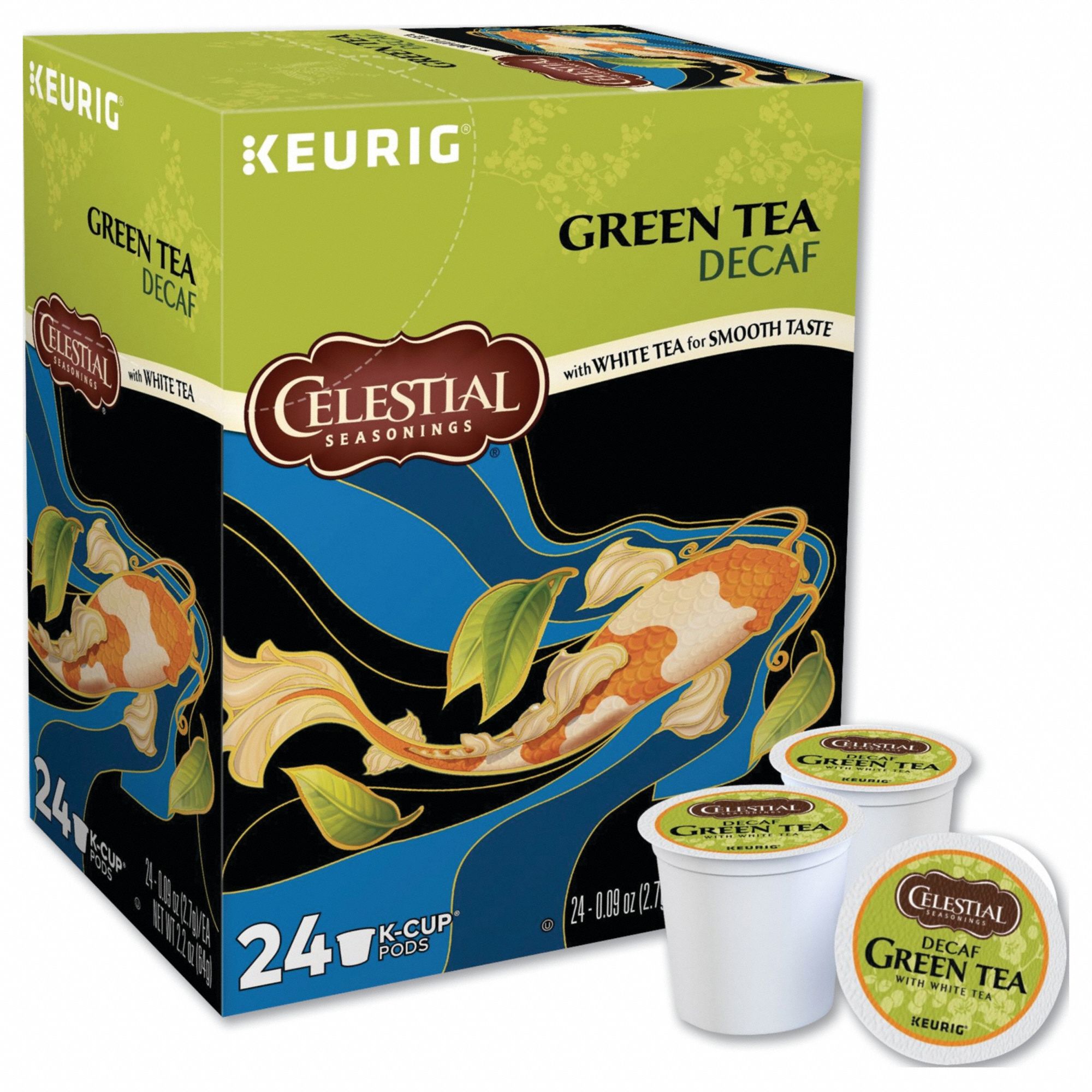 CELESTIAL SEASONINGS, Decaffeinated Green Tea, Pod Beverage Pack, Tea ...