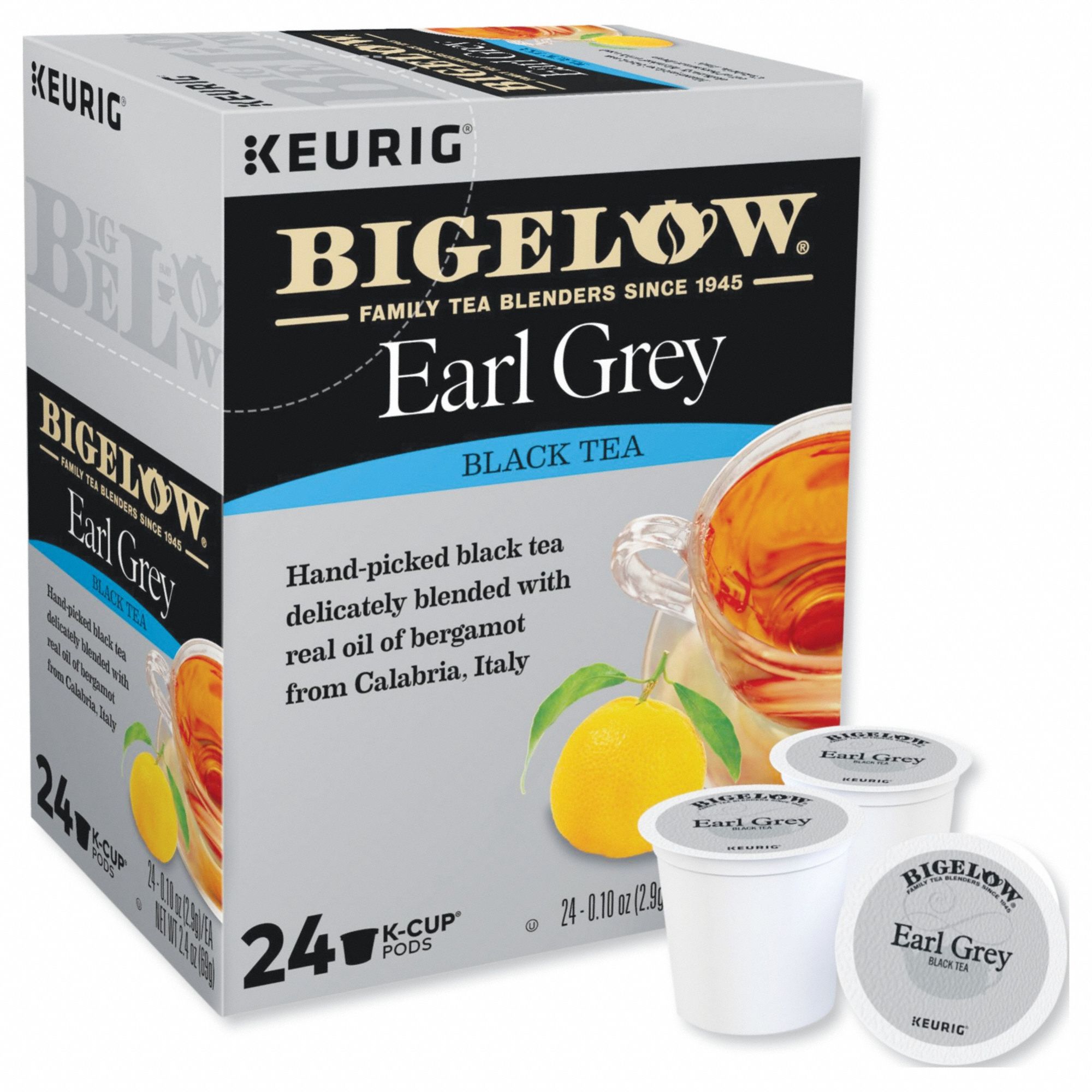 BIGELOW, Earl Grey Black Tea, Pod Beverage Pack, Tea - 794LN2|6056 ...