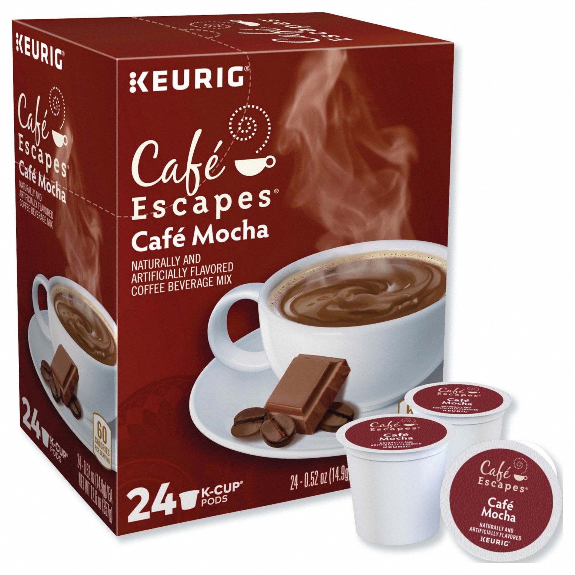 CAFE ESCAPES, Mocha, Pod Beverage Pack, Coffee - 794LN8|6803CT - Grainger
