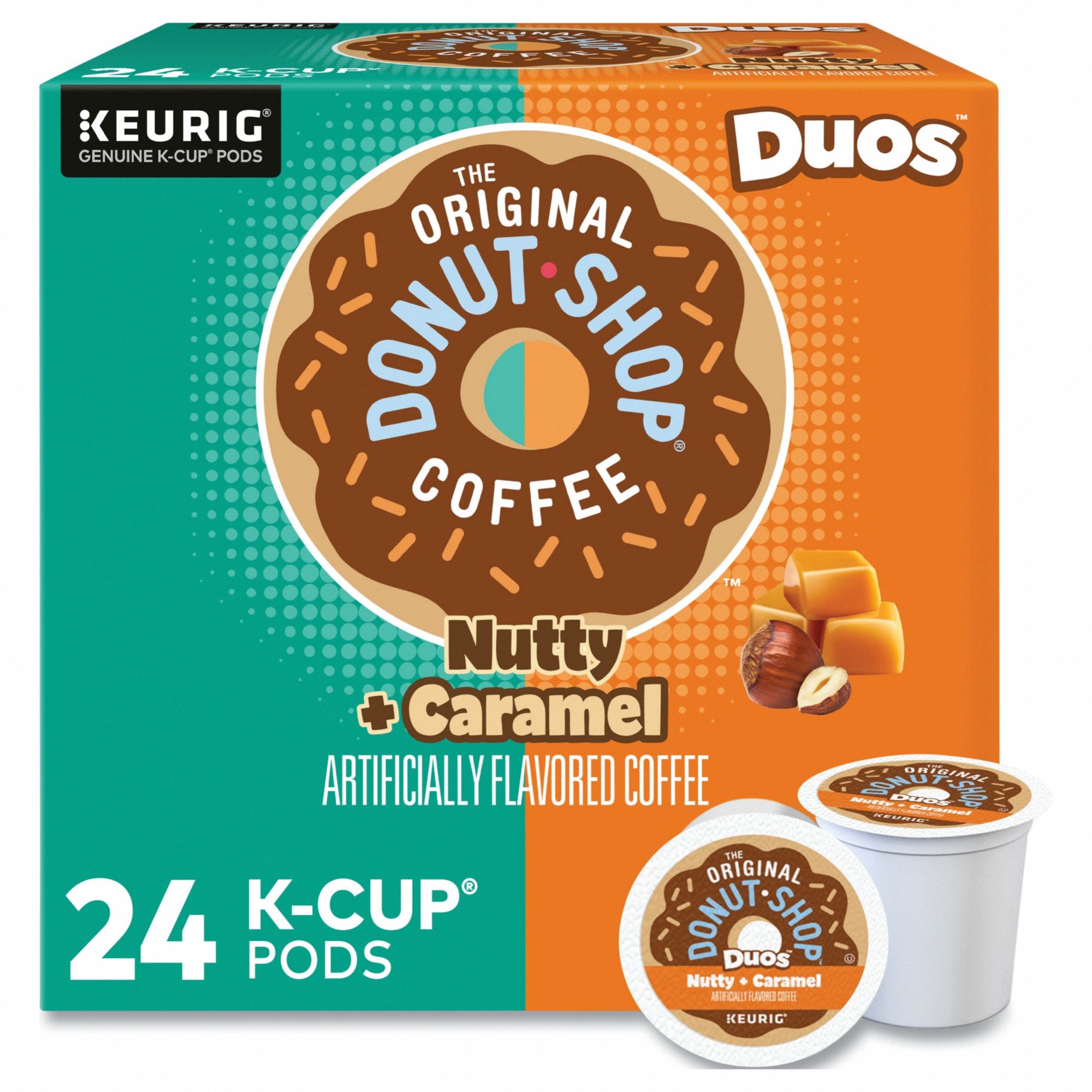 THE ORIGINAL DONUT SHOP, Nutty Plus Caramel, Pod Beverage Pack, Coffee ...