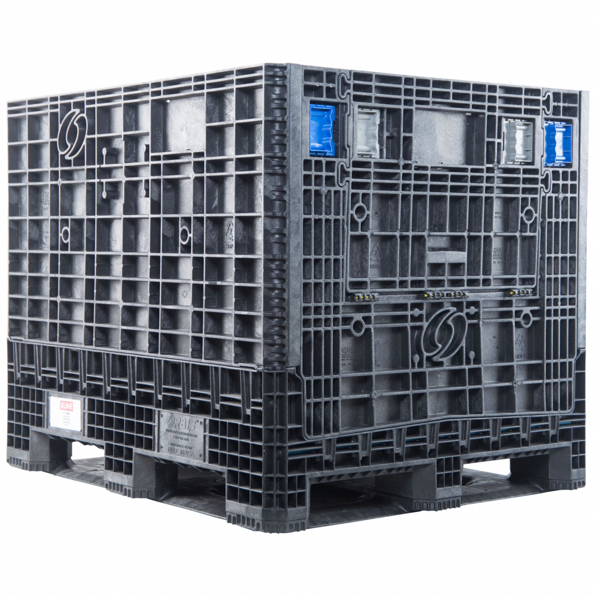 ORBIS, 32.8 cu ft, 48 in x 40 in x 39 in, Collapsible Bulk Container ...