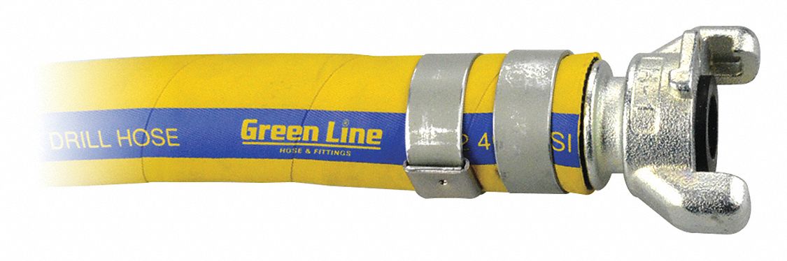 GREENLINE HOSE & FITTINGS MINING HOSE W COUPLED ASSEMBLY, 4:1 SAFETY ...