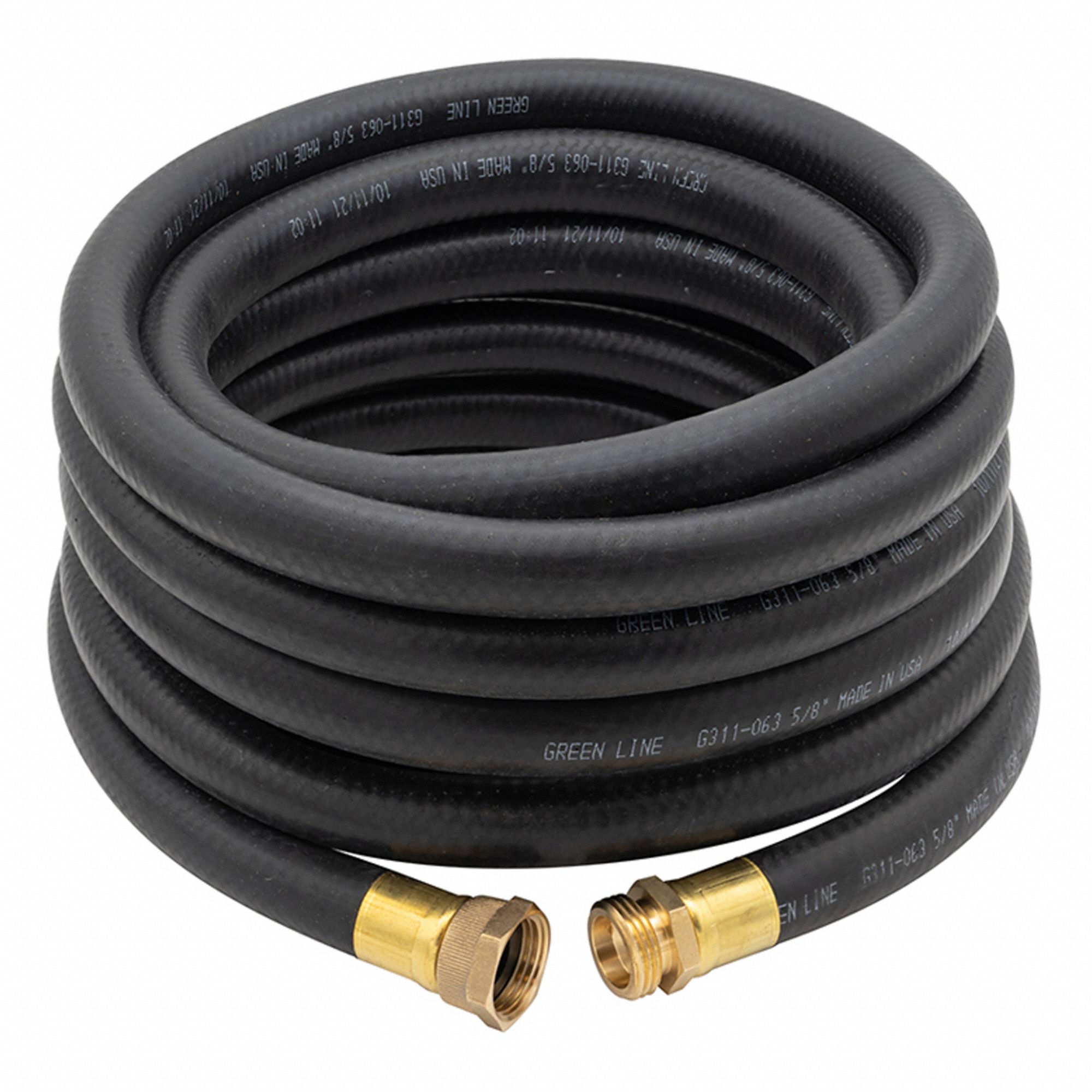 GREEN LINE HOSE & FITTINGS INDUSTRIAL WATER HOSE ASSEMBLY,25 FT L ...