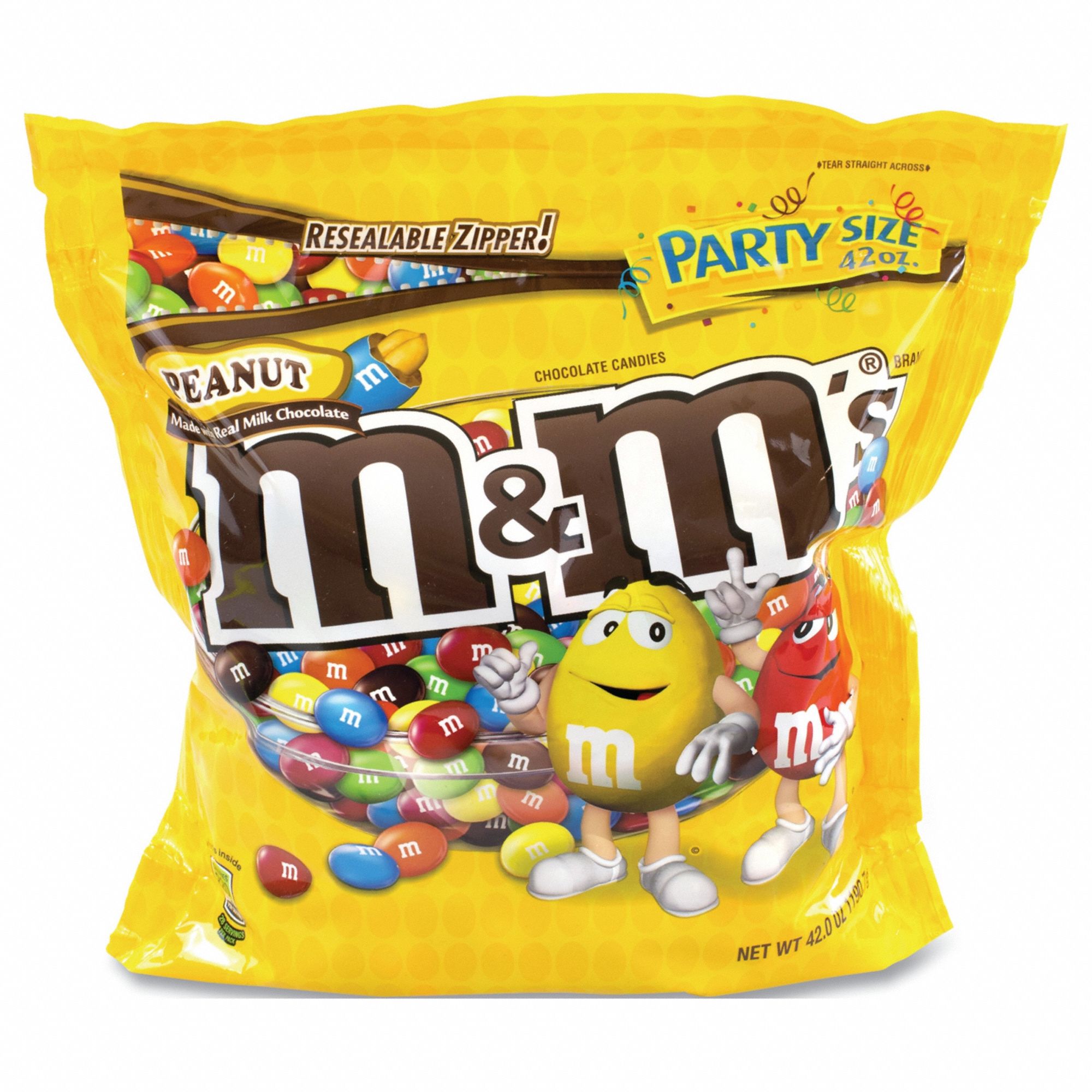 M & M'S, Peanut, 2 Items Per Pack, Candy - 807CZ2|32437 - Grainger