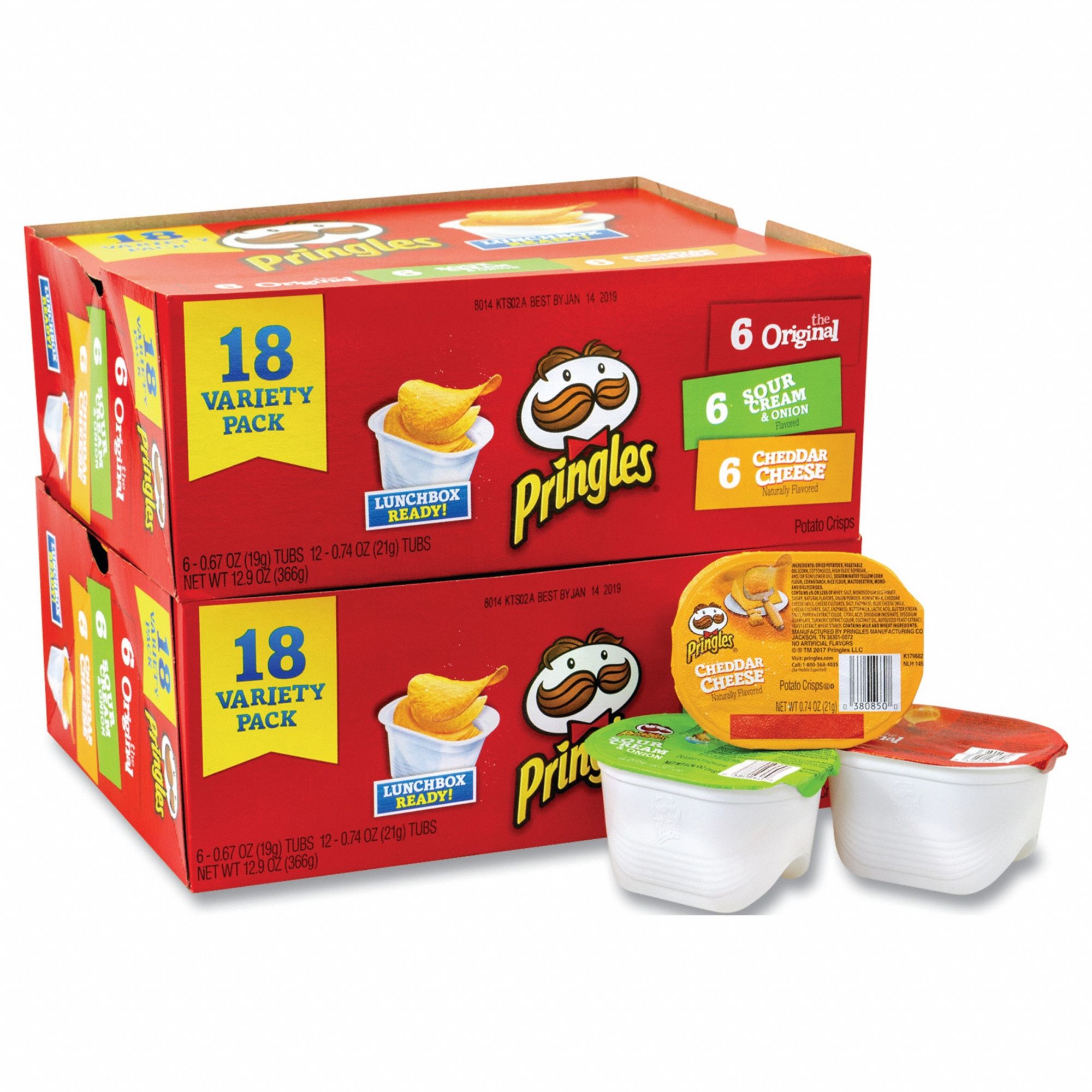 PRINGLES, Cheddar Cheese/Original/Sour Cream & Onion, 0.67 oz_0.74 oz ...