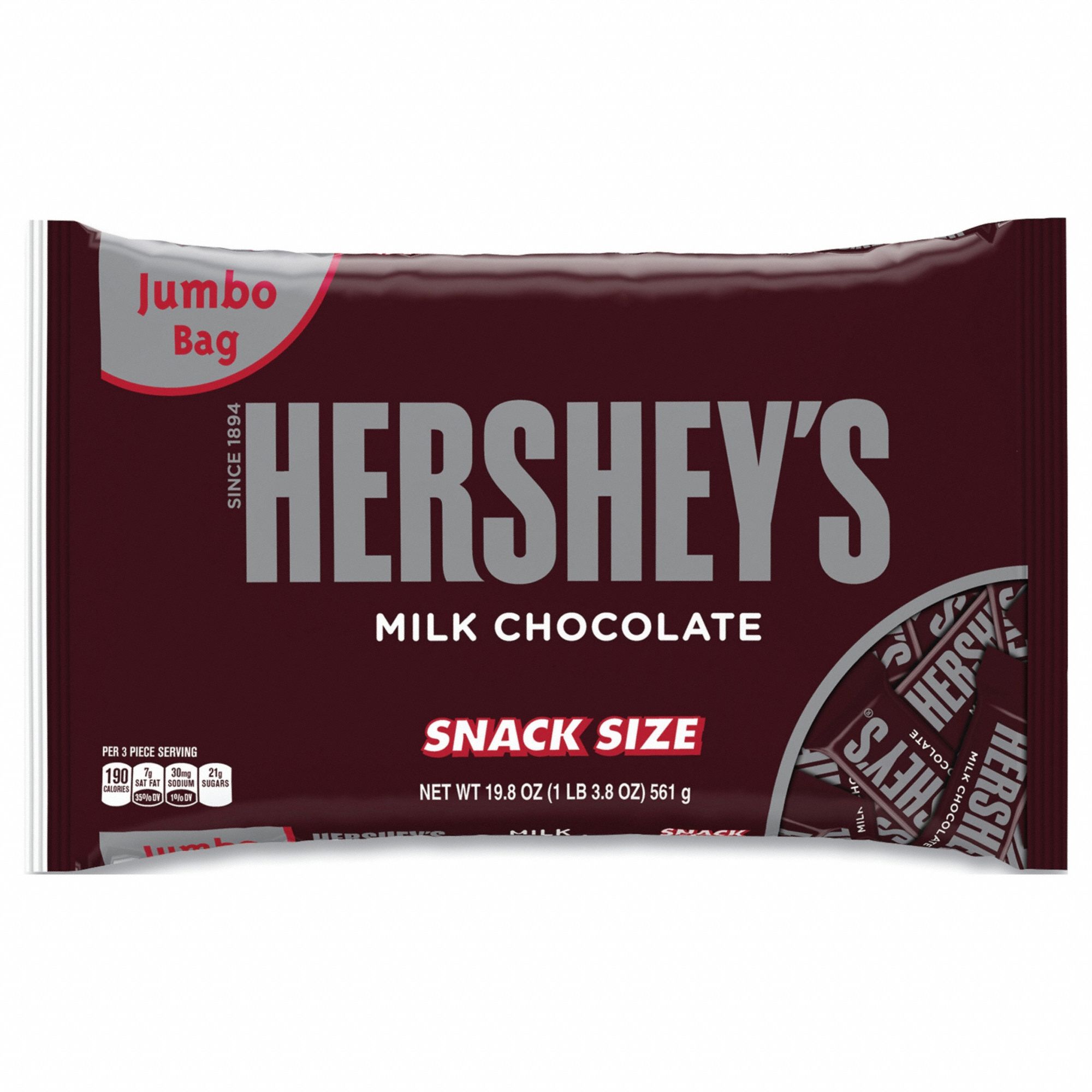 HERSHEY'S, Milk Chocolate, 44 Items Per Pack, Candy - 807D56|7054 ...