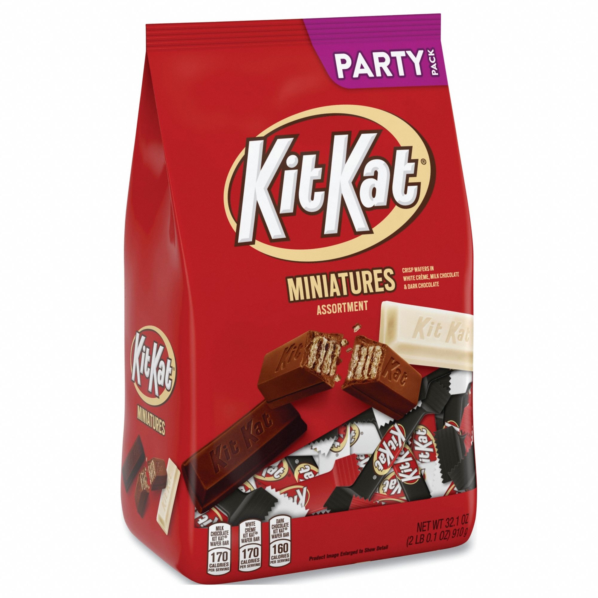 KIT KAT, Dark Chocolate/Milk Chocolate/White Creme, 3 Items Per Pack, Candy - 807D87|22673 ...
