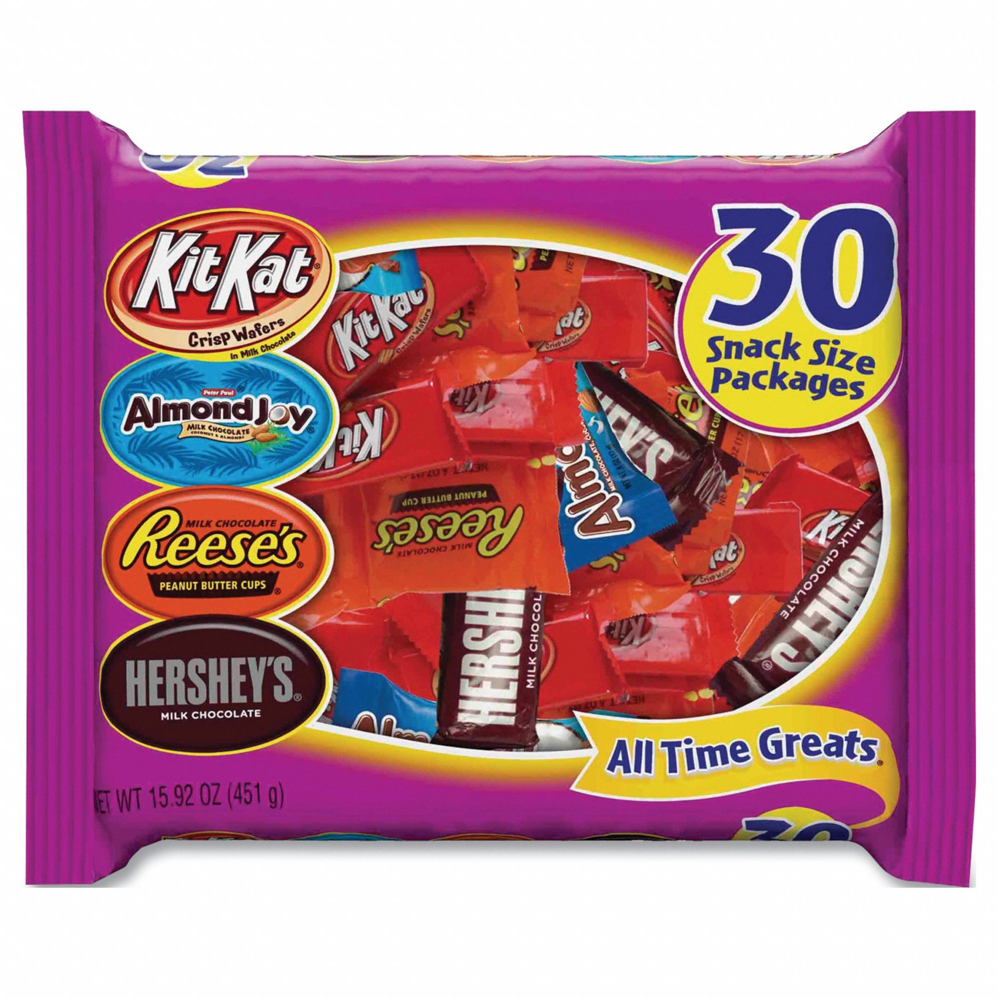 HERSHEY'S, Almond Joy®/Hershey®'s Milk Chocolate/Kit Kat® Wafer/Reese's ...