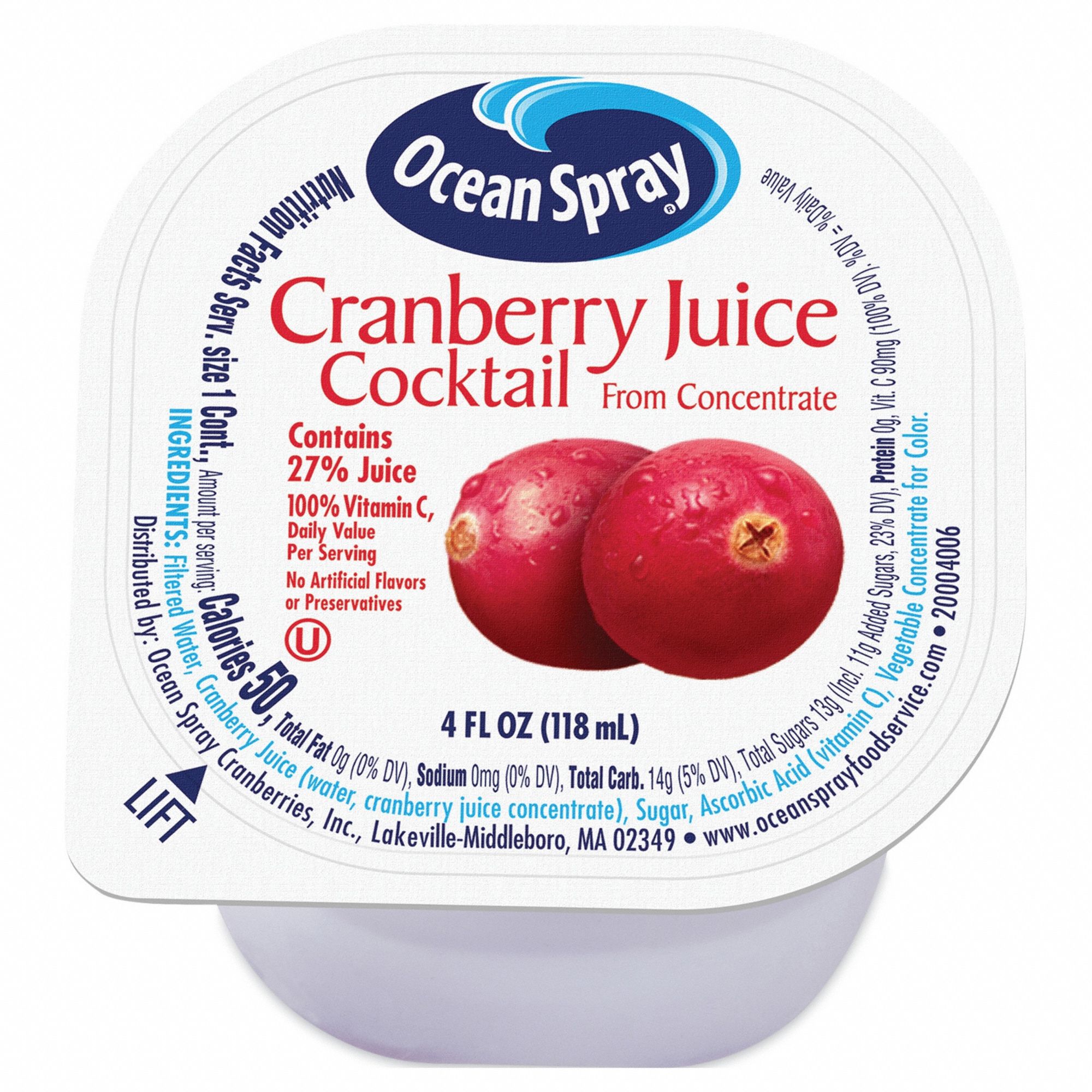 OCEAN SPRAY, Cranberry, Non-Caffeinated, Juice Drink - 807DC0|700 ...