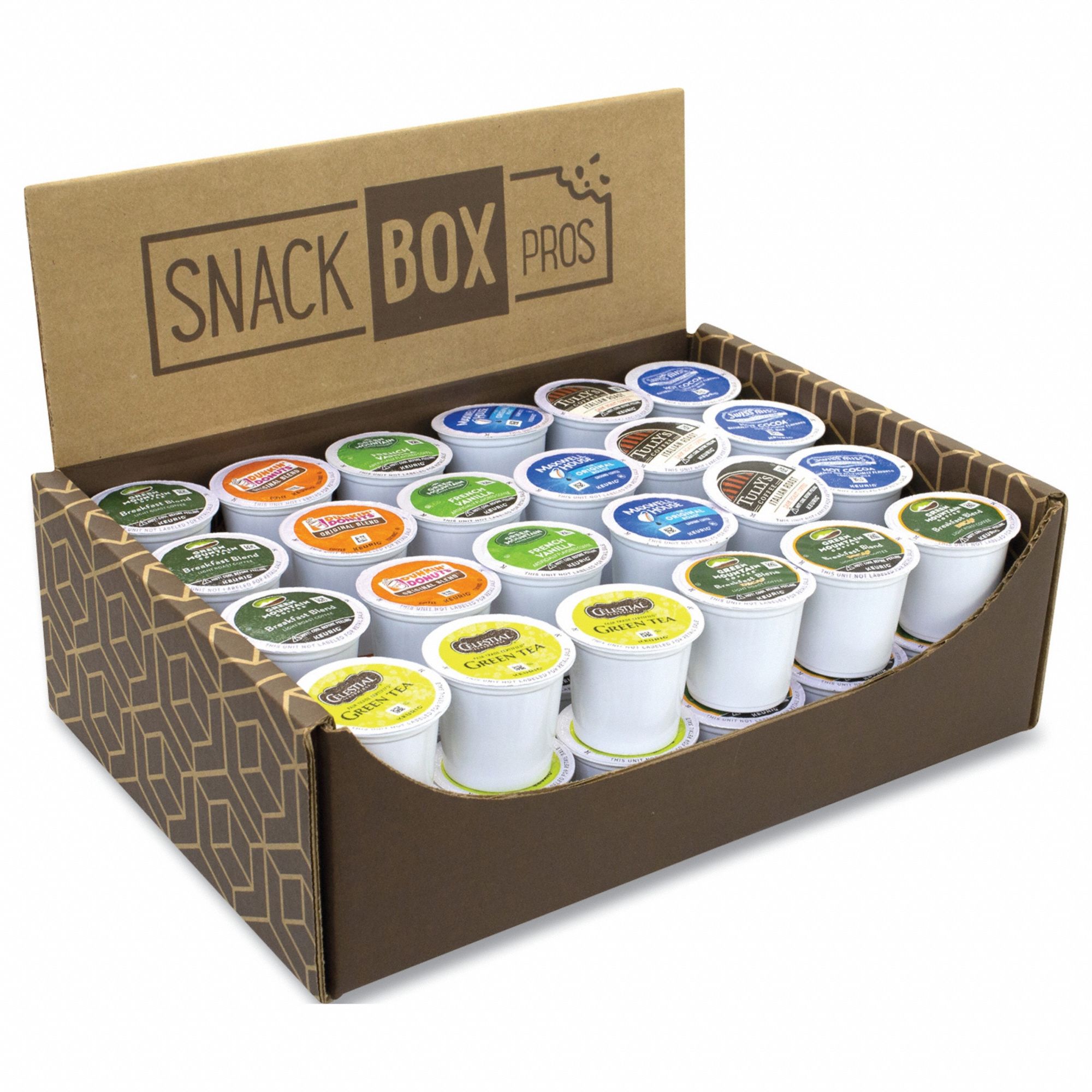 SNACK BOX PROS, Bold and Strong, Cup Beverage Pack, Coffee K-Cups ...
