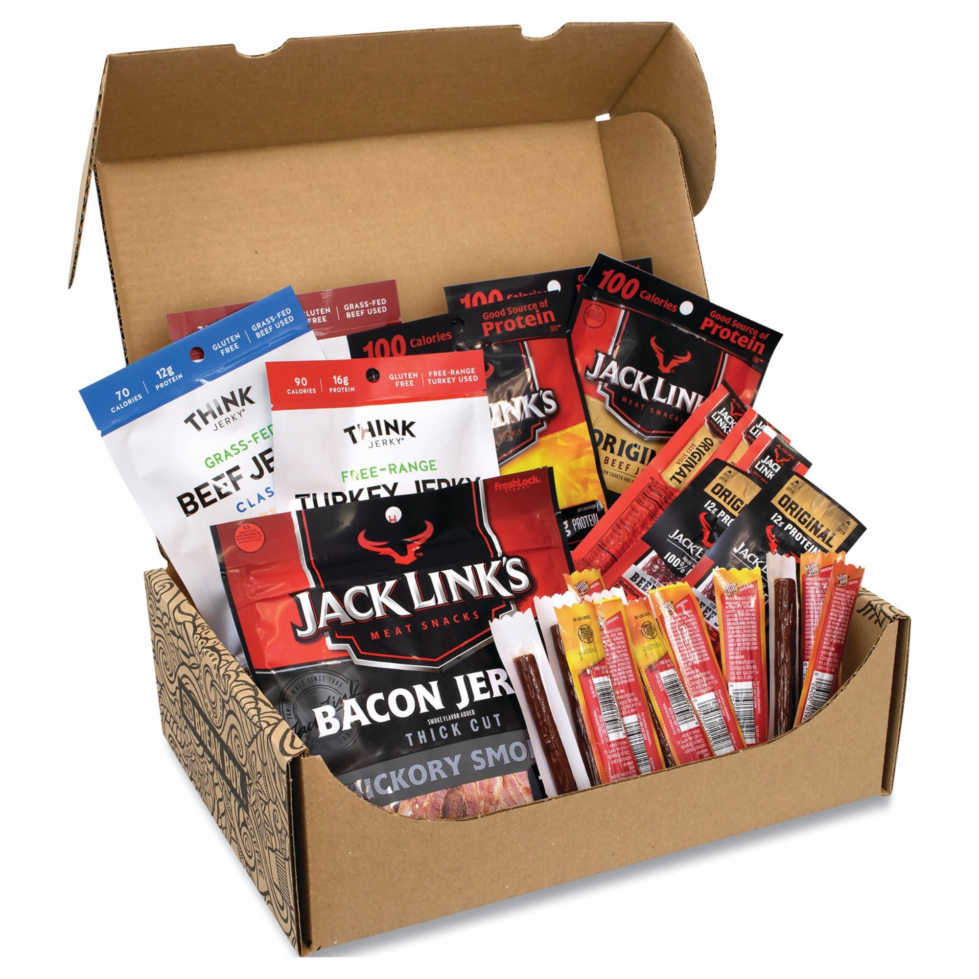 SNACK BOX PROS, Assorted, 29 Items Per Pack, Jerky - 807DE3|70000020 ...