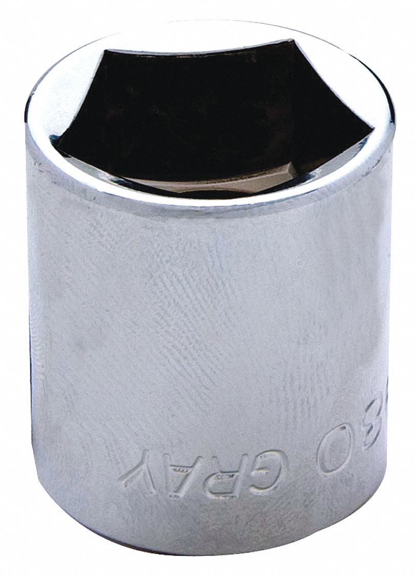 GRAY TOOLS SOCKET 1/2IN DR PENTA CHROME - Sockets - GRT31980 | 31980 ...