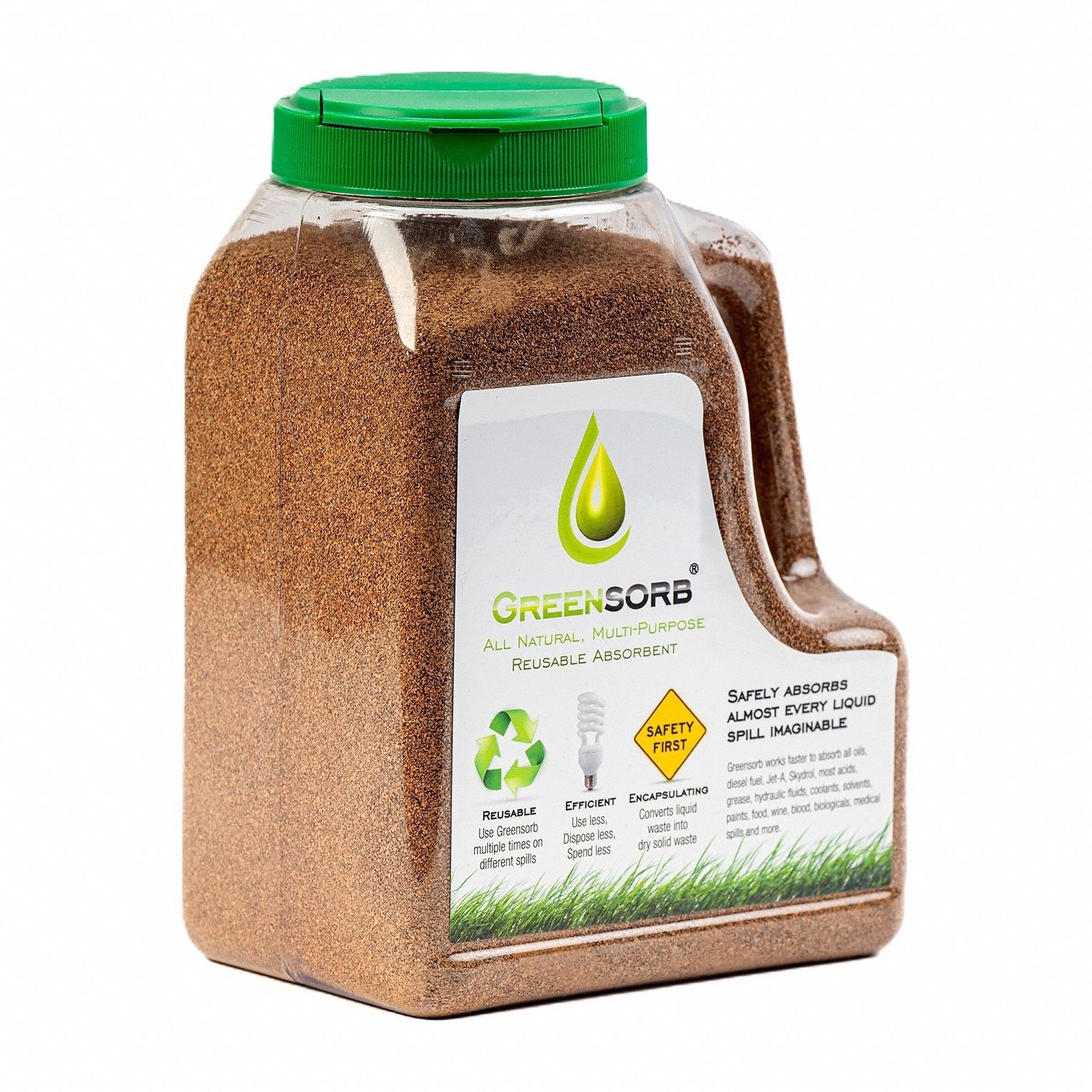 GREENSORB, Bentonite/Diatomaceous Earth/Montmorillonite, 4 lb Wt ...