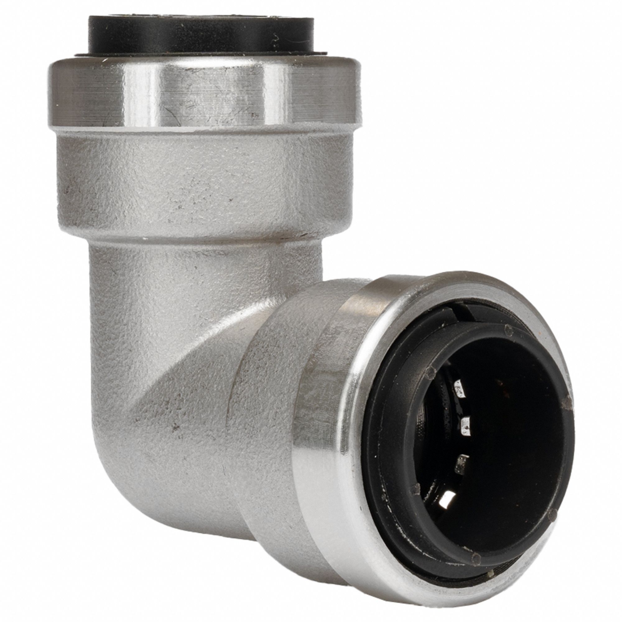 1/2 in OD x 1/2 in OD Size, Stainless Steel, Push-Fit Elbow Fitting ...
