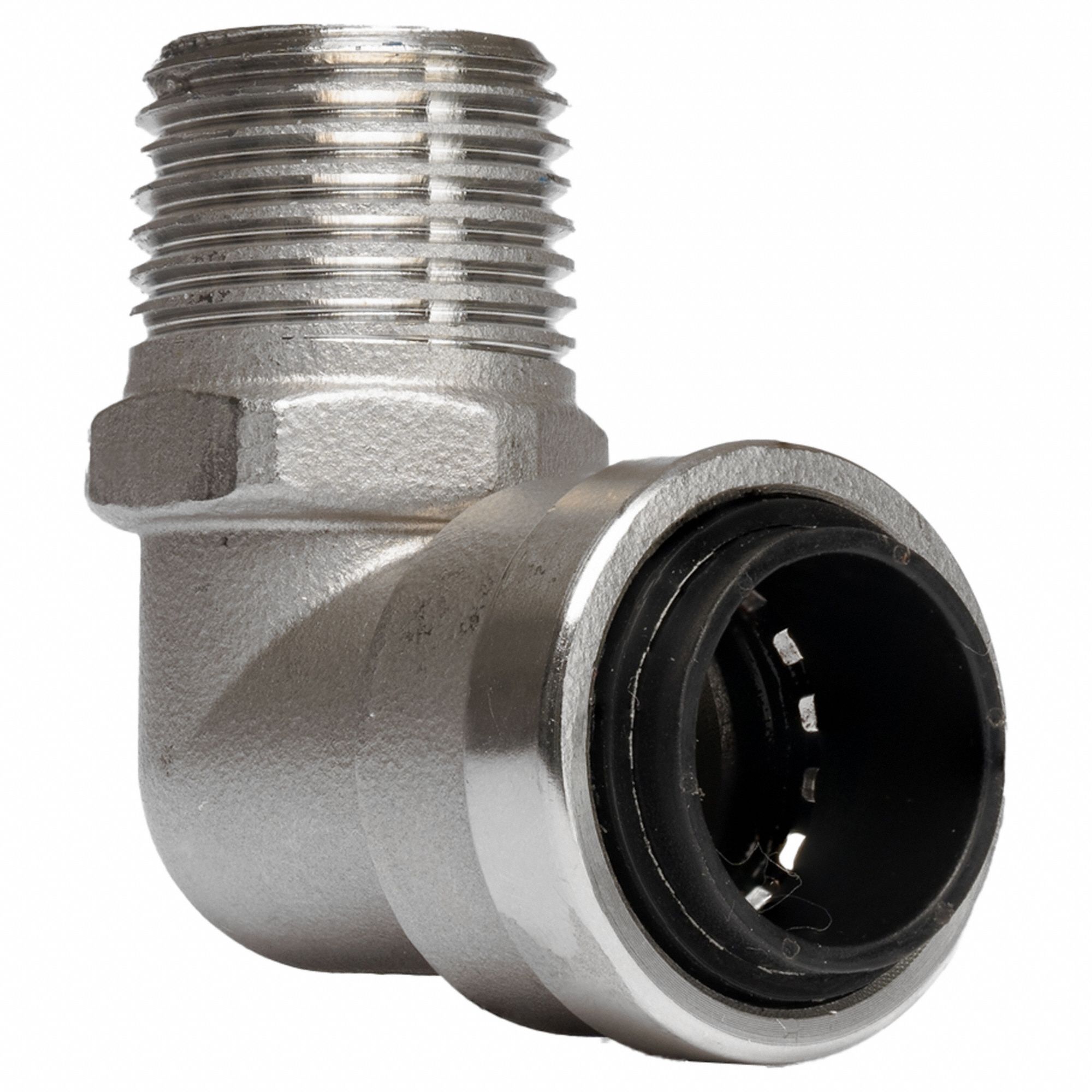 3/4 in OD x 3/4 in Pipe Size, Push-to-Connect x MNPT, Push-Fit Elbow ...