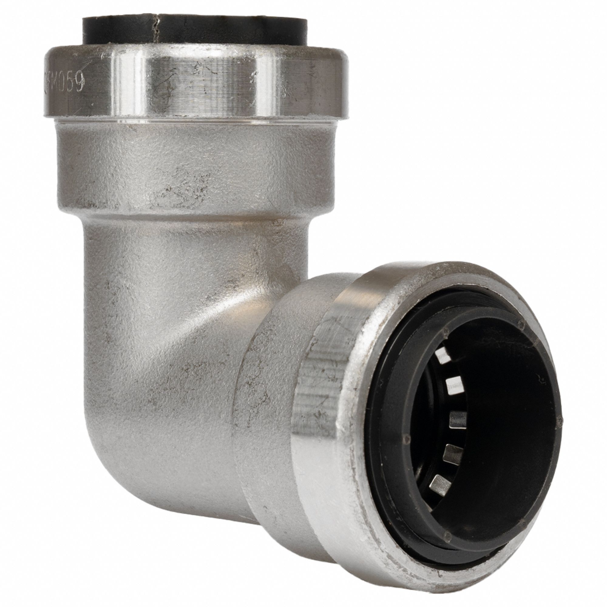 3/4 in OD x 3/4 in OD Size, Stainless Steel, Push-Fit Elbow Fitting ...