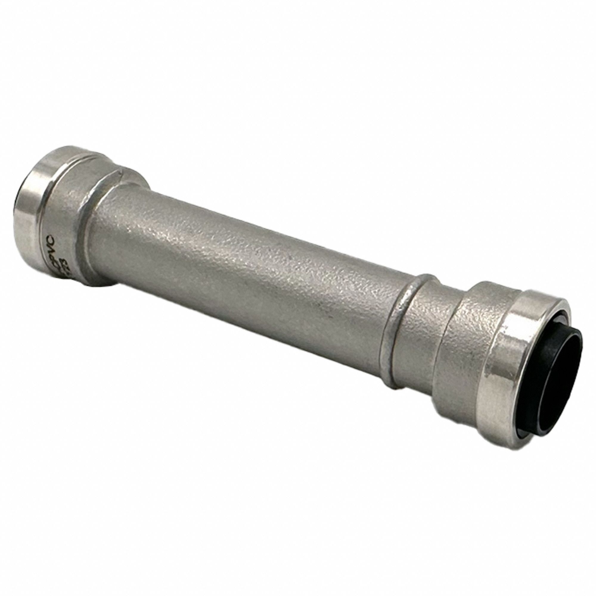 3/4 in OD x 3/4 in OD Size, Stainless Steel, Push-Fit Coupling Fitting ...