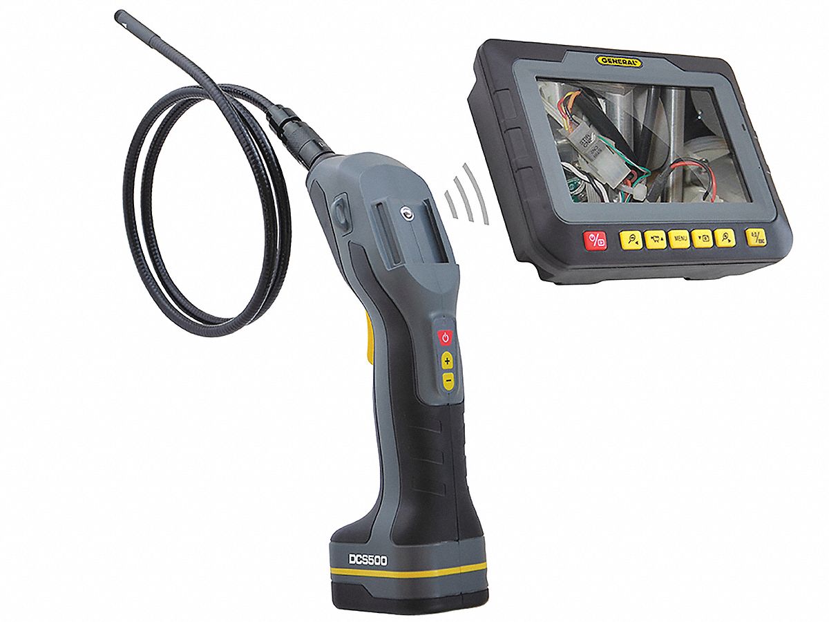 GENERAL WIRELESS VIDEO BORESCOPE,9MM,5"MONITOR - Borescopes - GTIDCS500 ...
