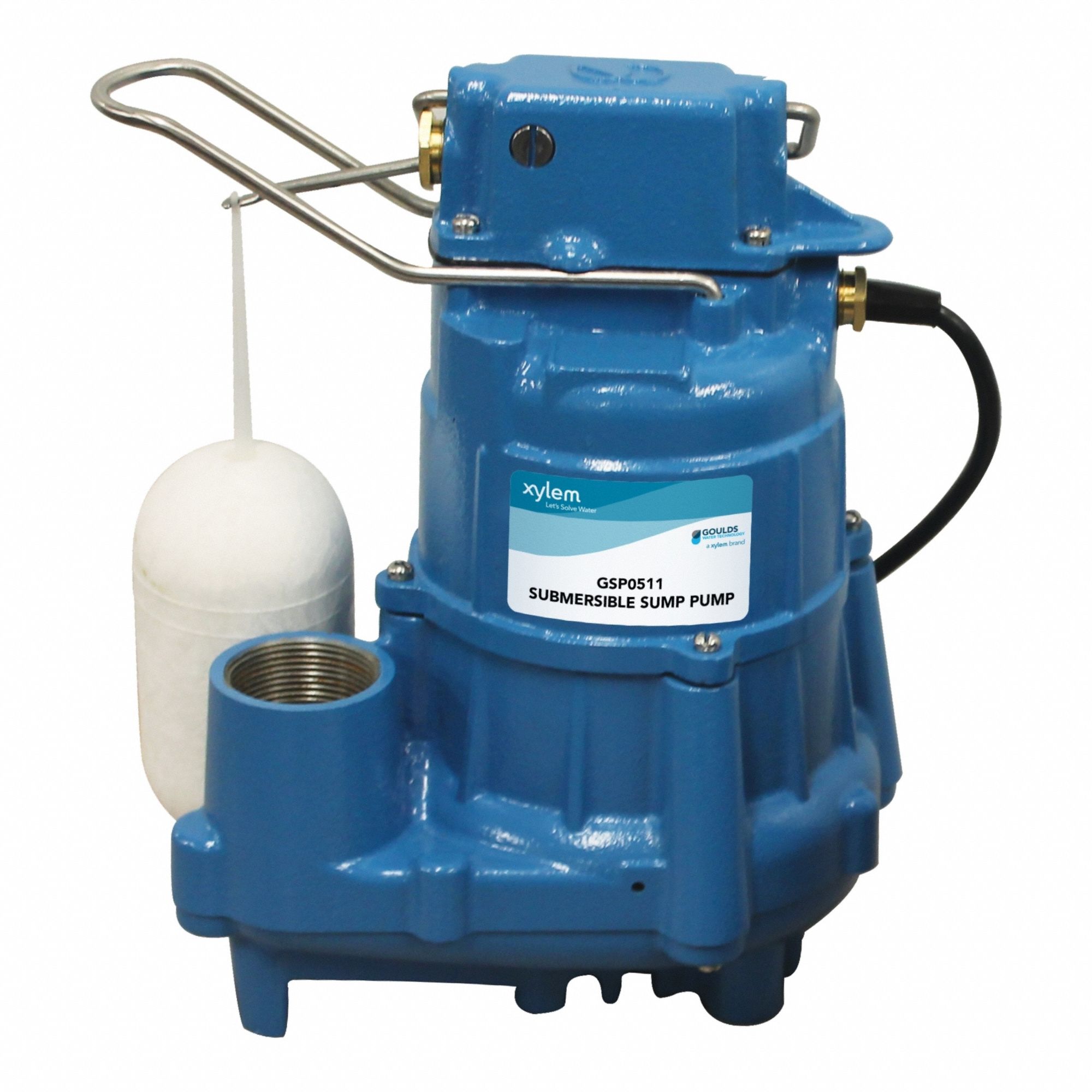 GOULDS WATER TECHNOLOGY, 1/2 hp, 115V AC, Submersible Sump Pump ...