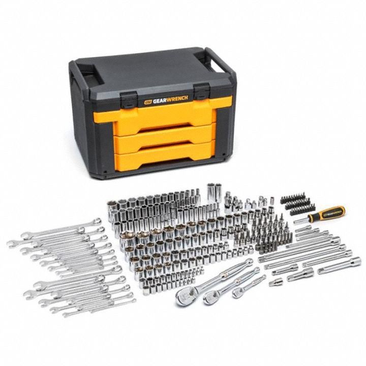 GEARWRENCH, 243 Total Pcs, Mechanics Hand Tools, Mechanics Tool Set ...