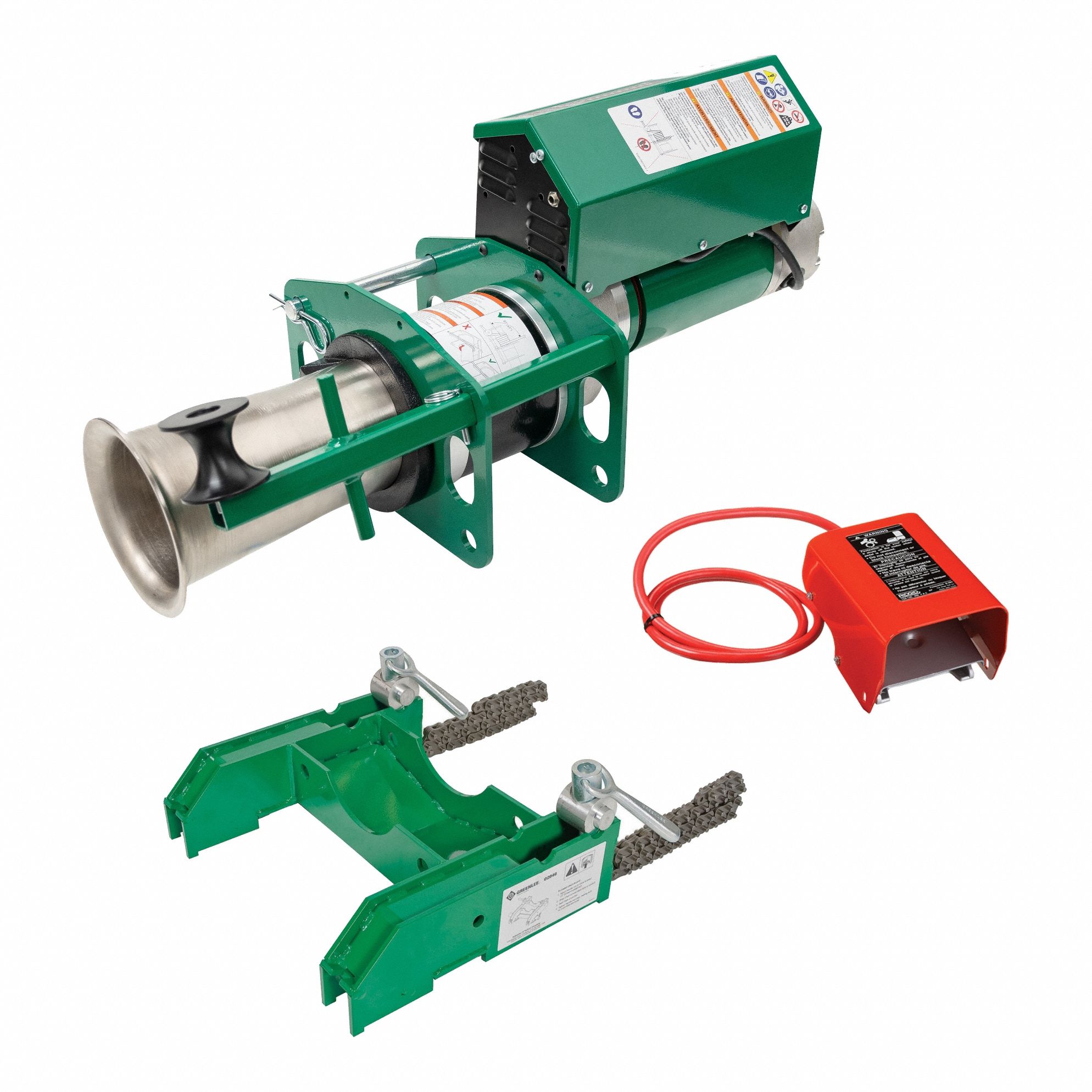 GREENLEE, Chain Mount, 10,000 lbf Max Force, Wire Pulling Machine ...